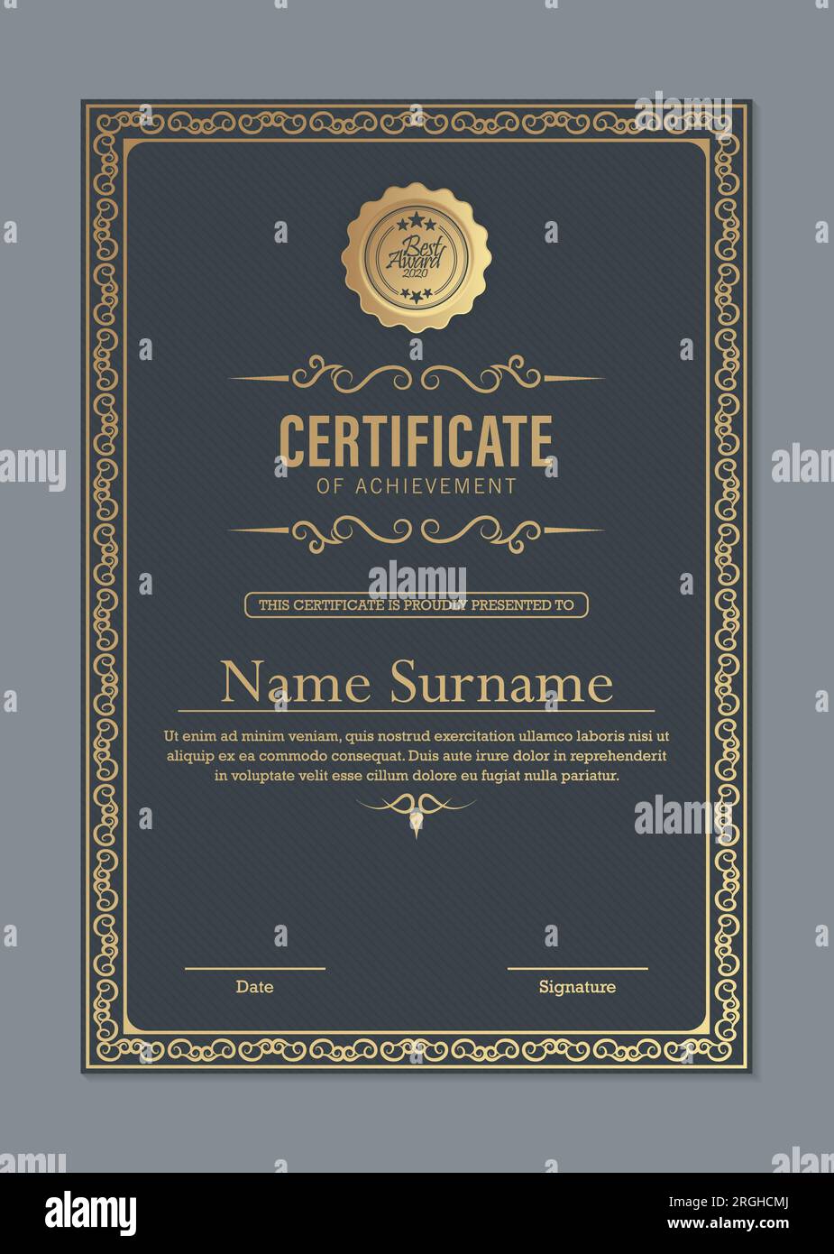 Gold certificate bank note Stock Vector Images - Alamy