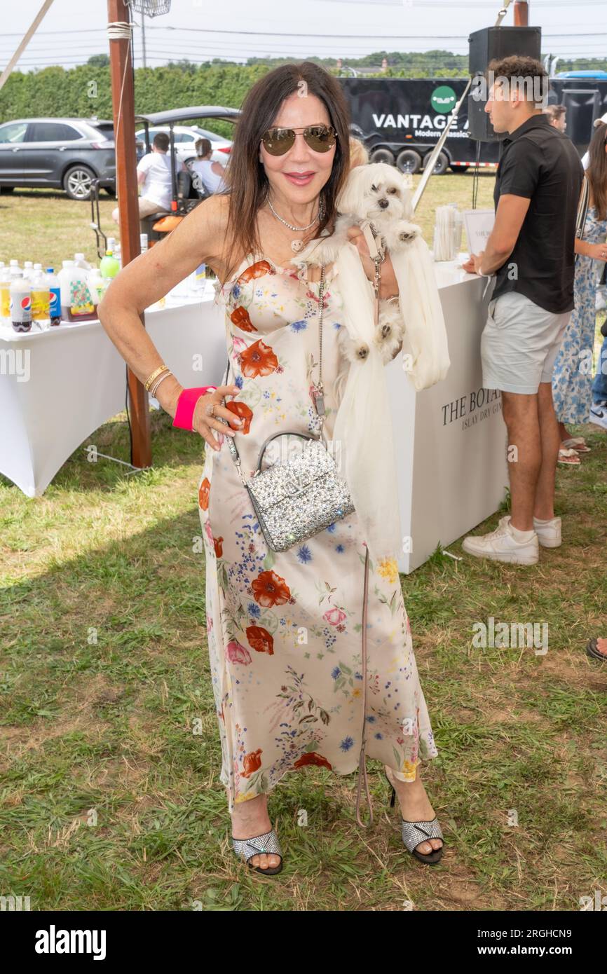 Jane Sher attends the Hamptons Concours 2023 Celebrating Ferrari and ...