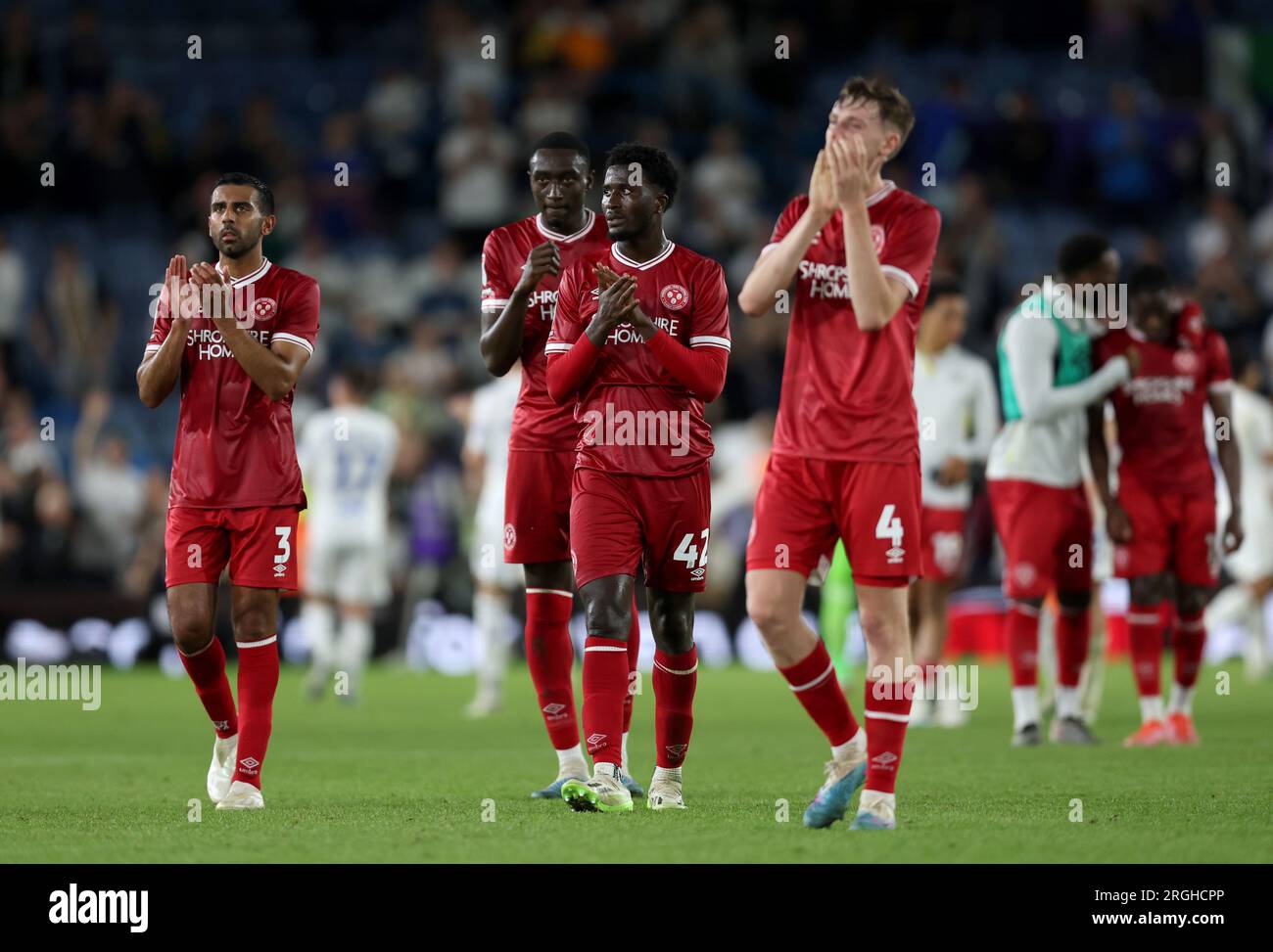 Left to right, Shrewsbury Town's Malvind Benning, Jason Sraha, Nohan ...