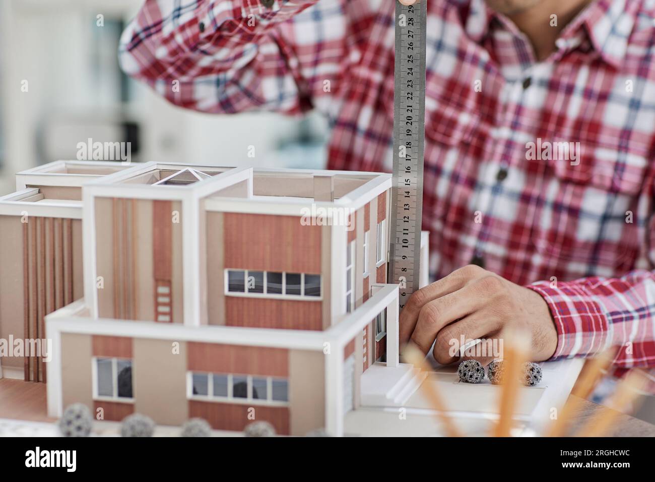 architect design working drawing sketch plans blueprints and making ...