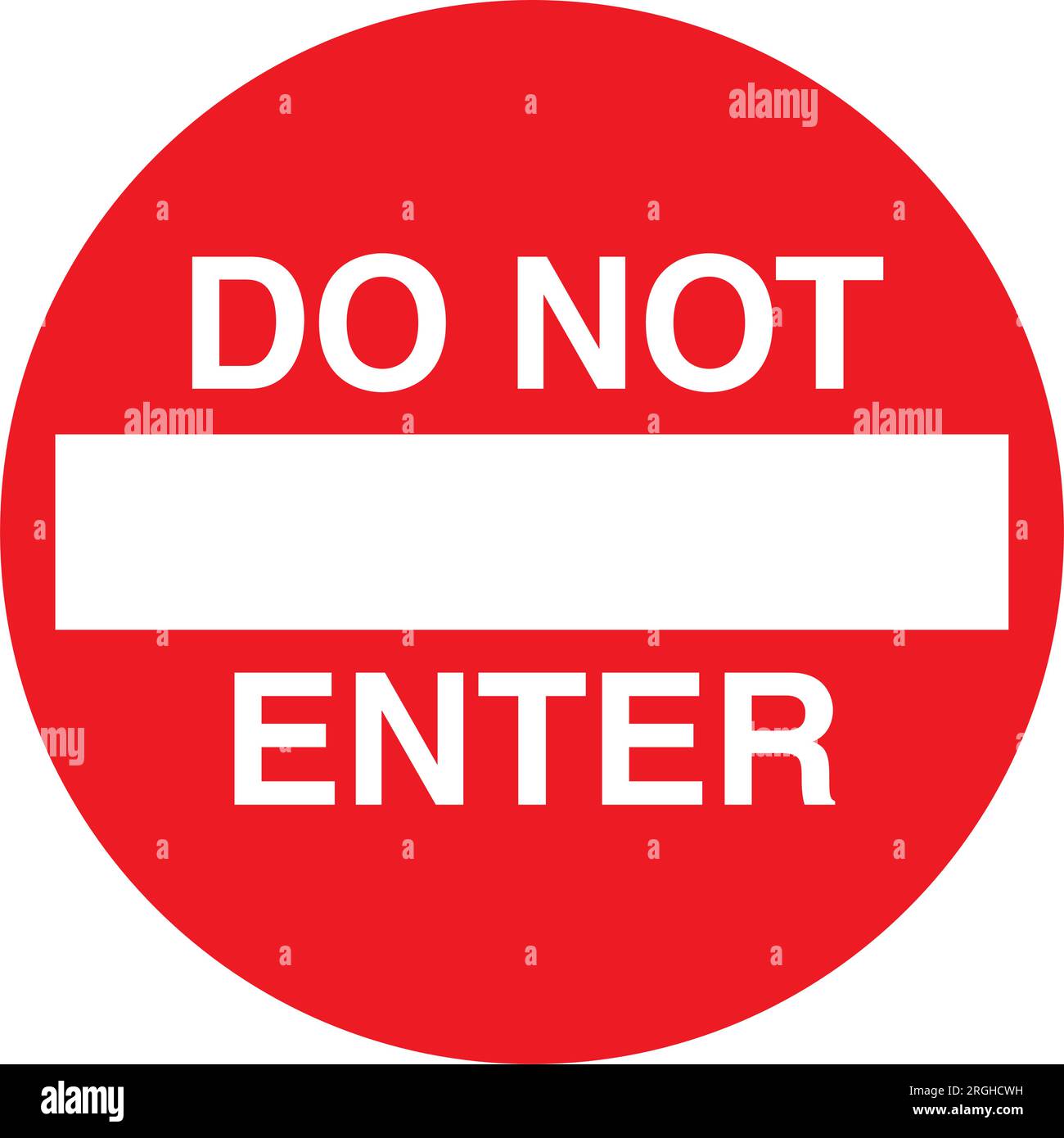 Do not enter red sign on a white background Stock Vector Image & Art ...