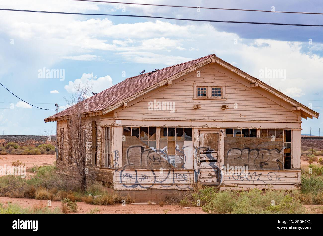 Two Guns, AZ is an abandoned town along a desolate portion of Route 66 ...