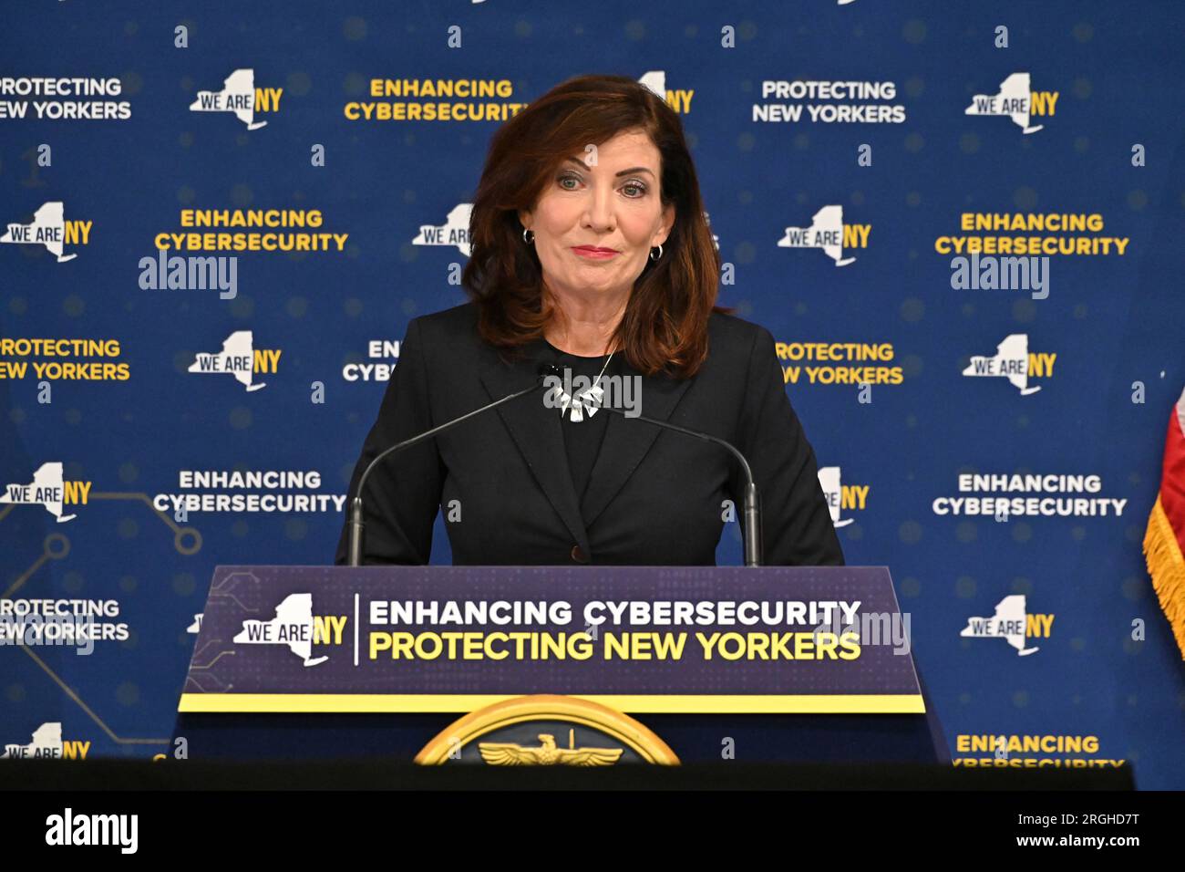 Photo by: NDZ/STAR MAX/IPx 2023 8/9/23 Governor Kathy Hochul announces ...