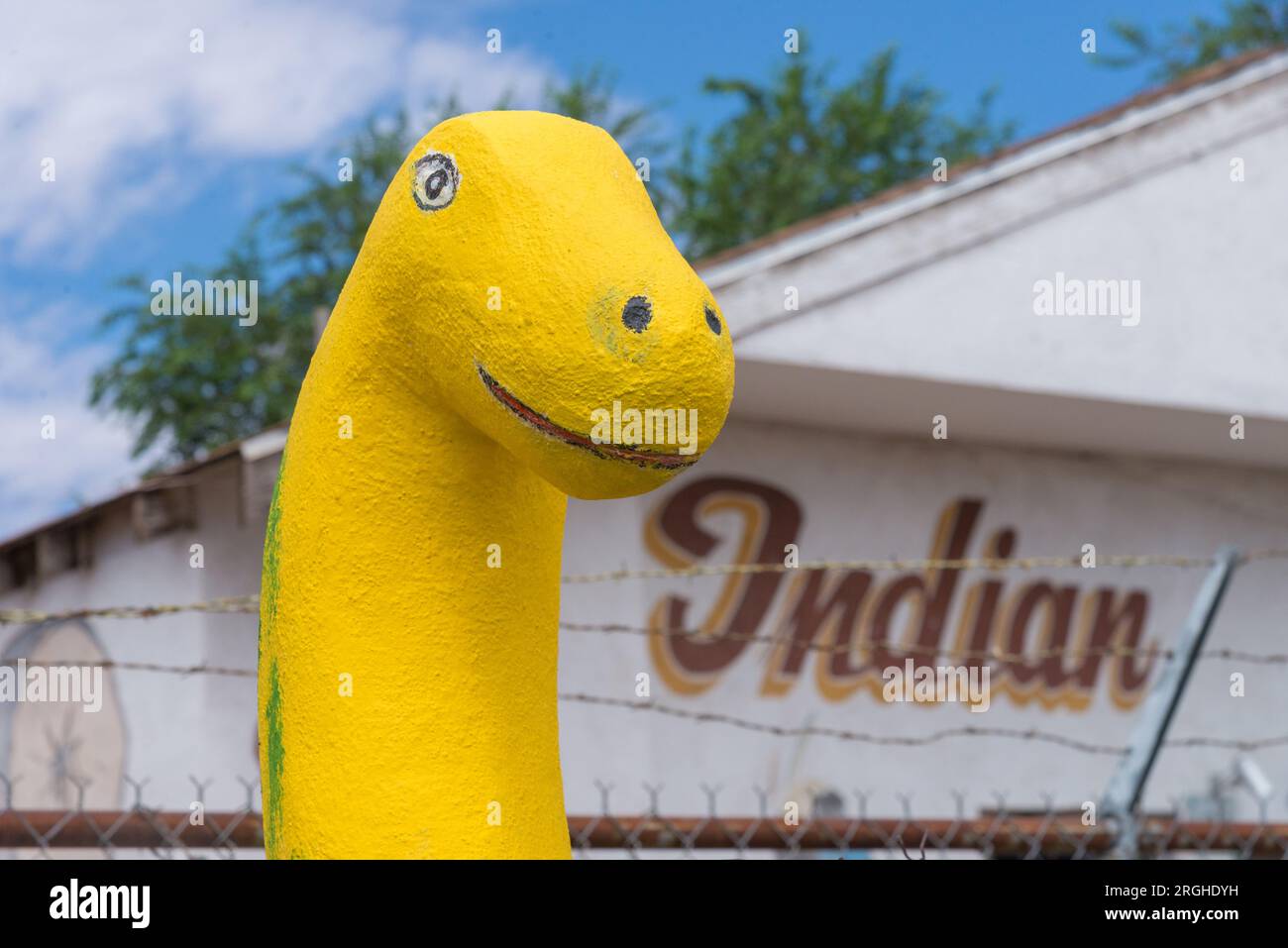The famous Rainbow Rock Shop, closed but not abandoned, in Holbrook, AZ ...