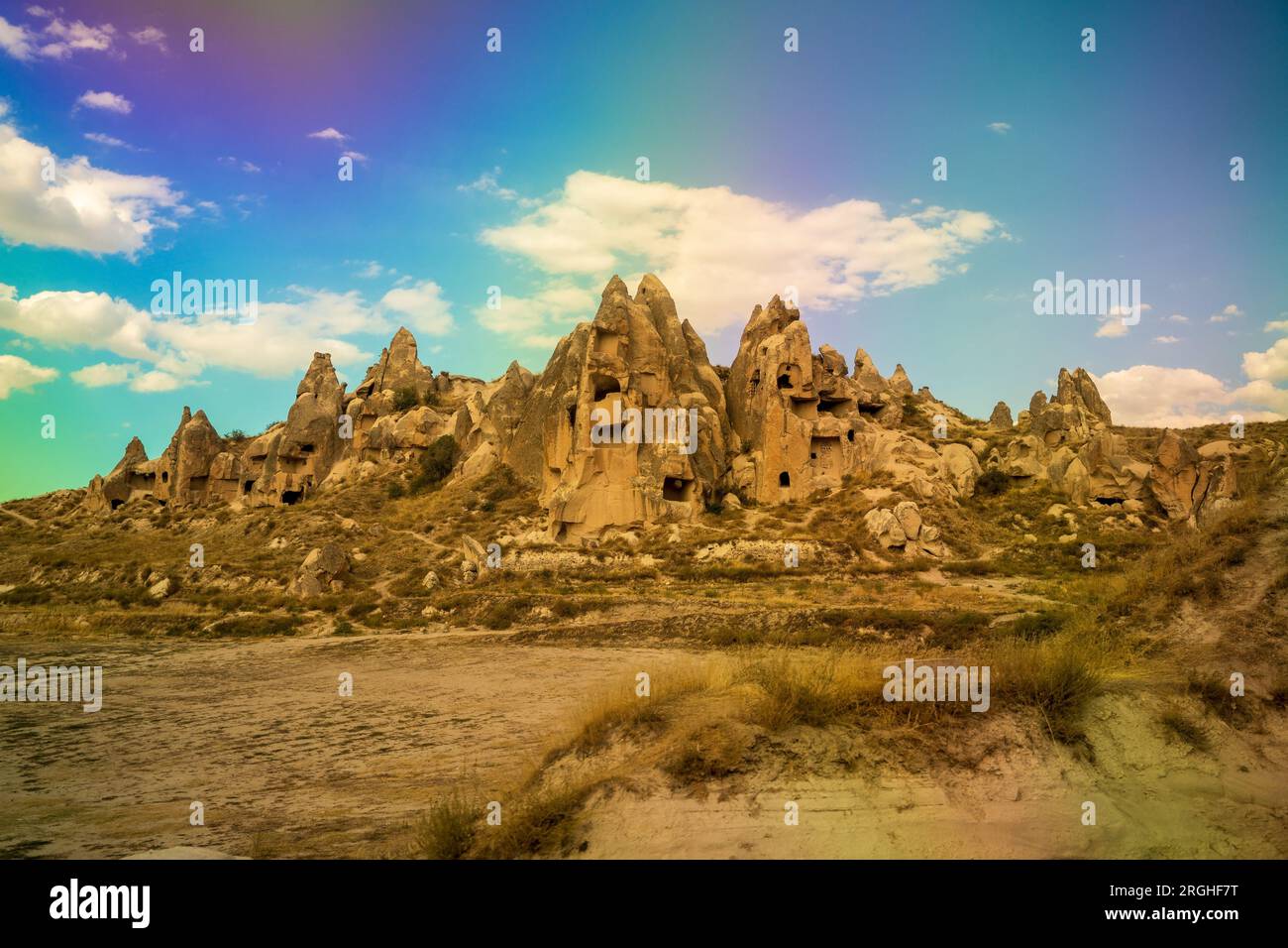 Ancient cave houses Cappadocia, Turkey Stock Photo - Alamy