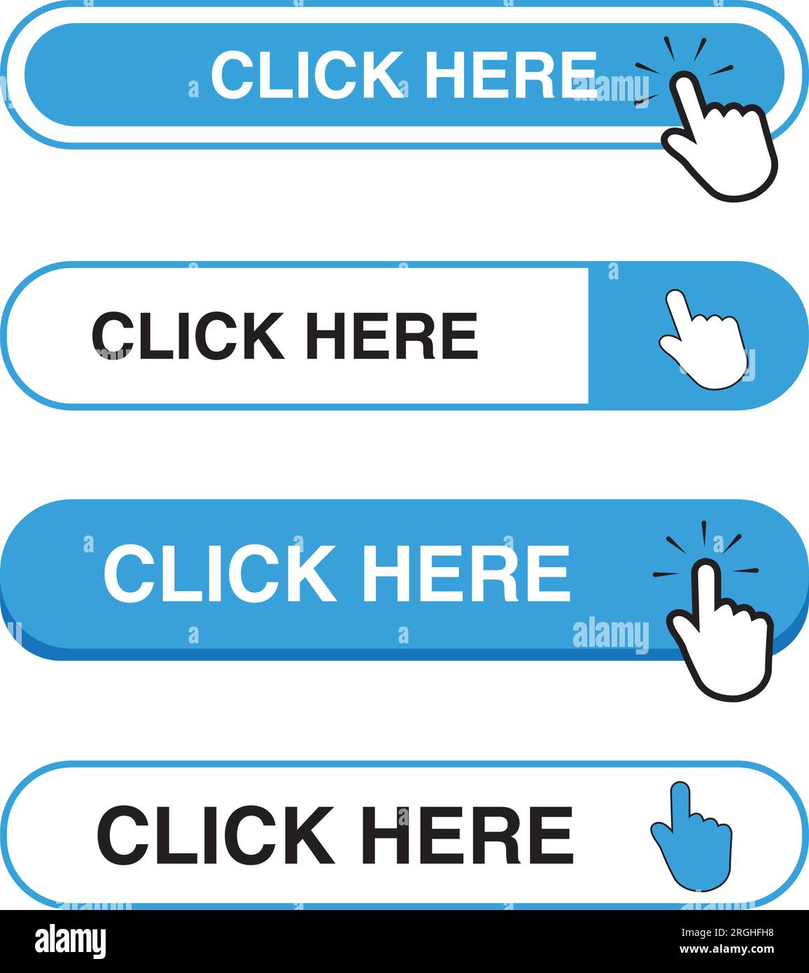 Hand cursor blue Stock Vector Images - Alamy