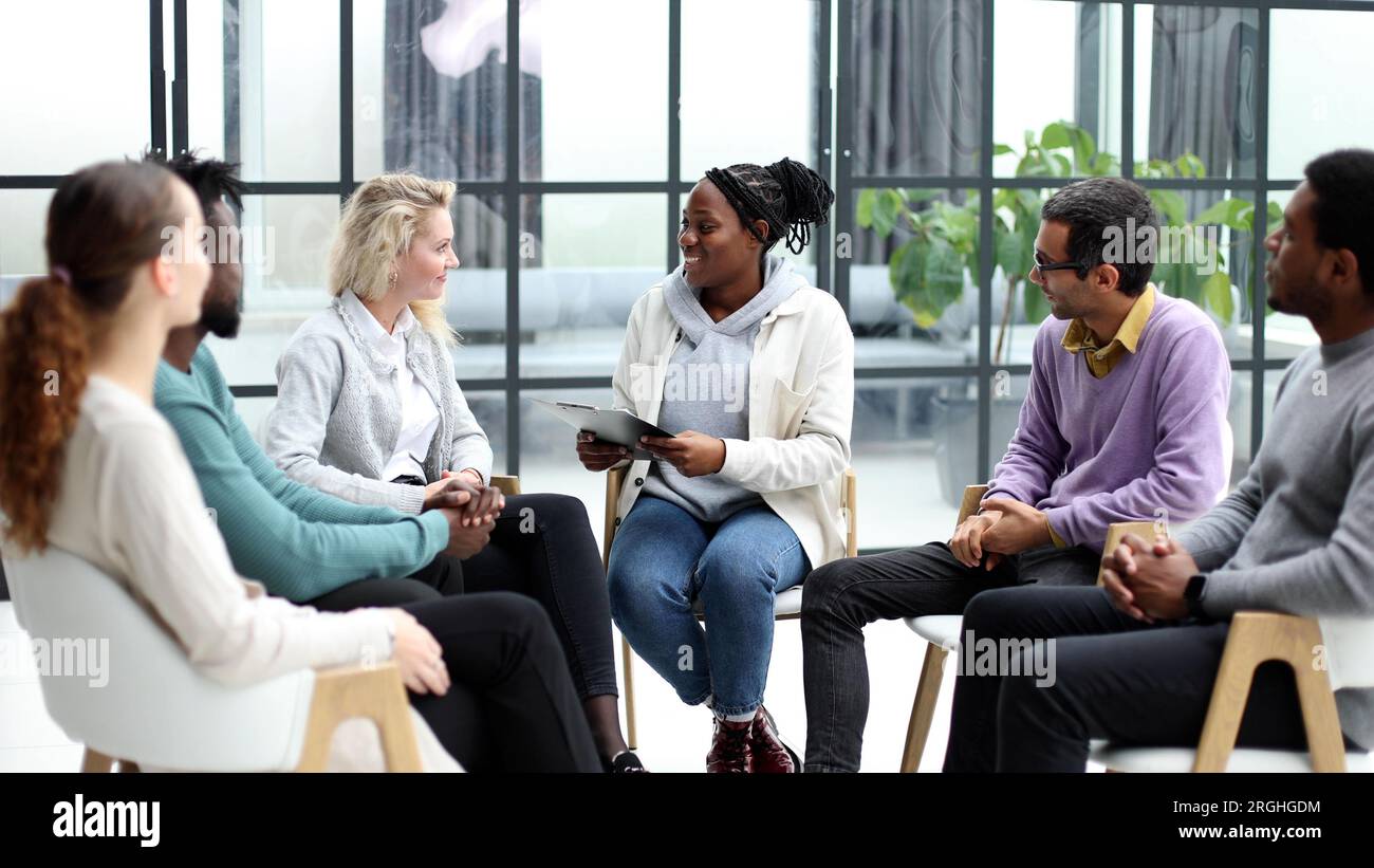 Executive Team Listening to Contrary Views from Colleague Stock Photo ...