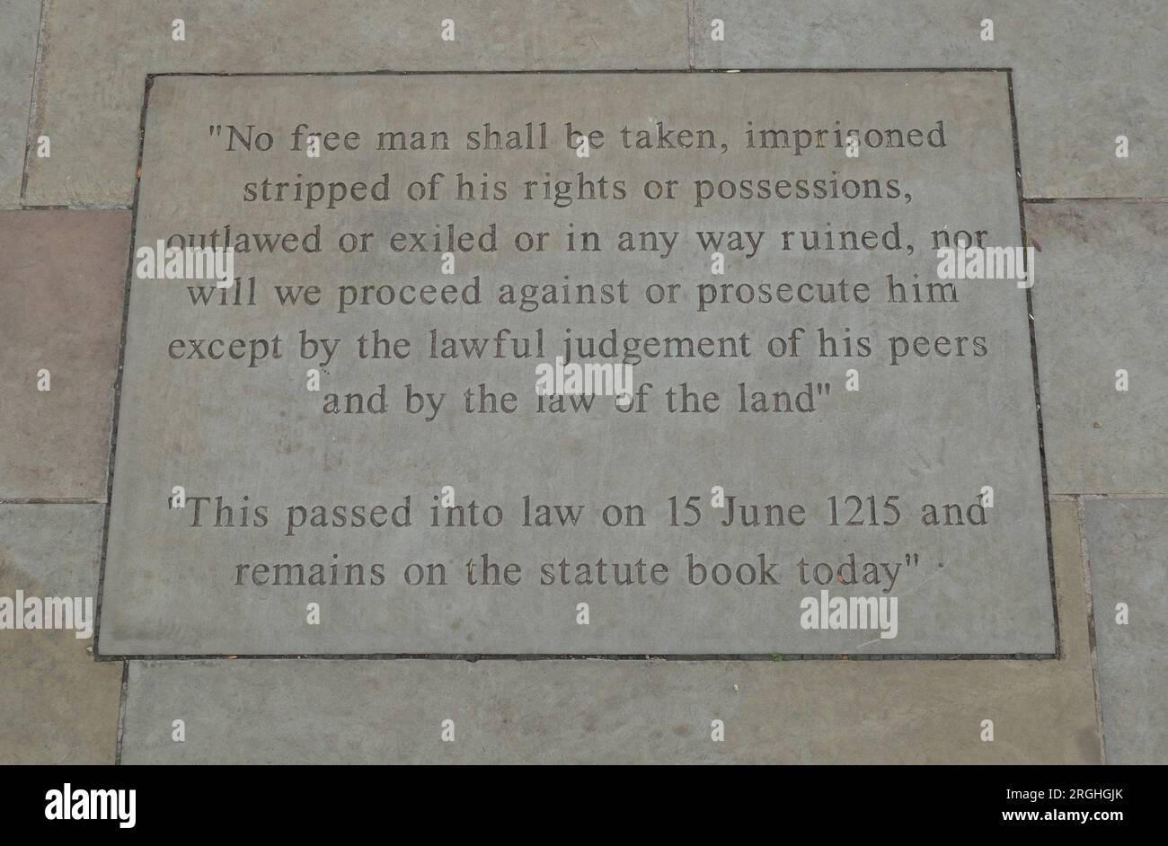 Runnymead magna carta hi-res stock photography and images - Alamy
