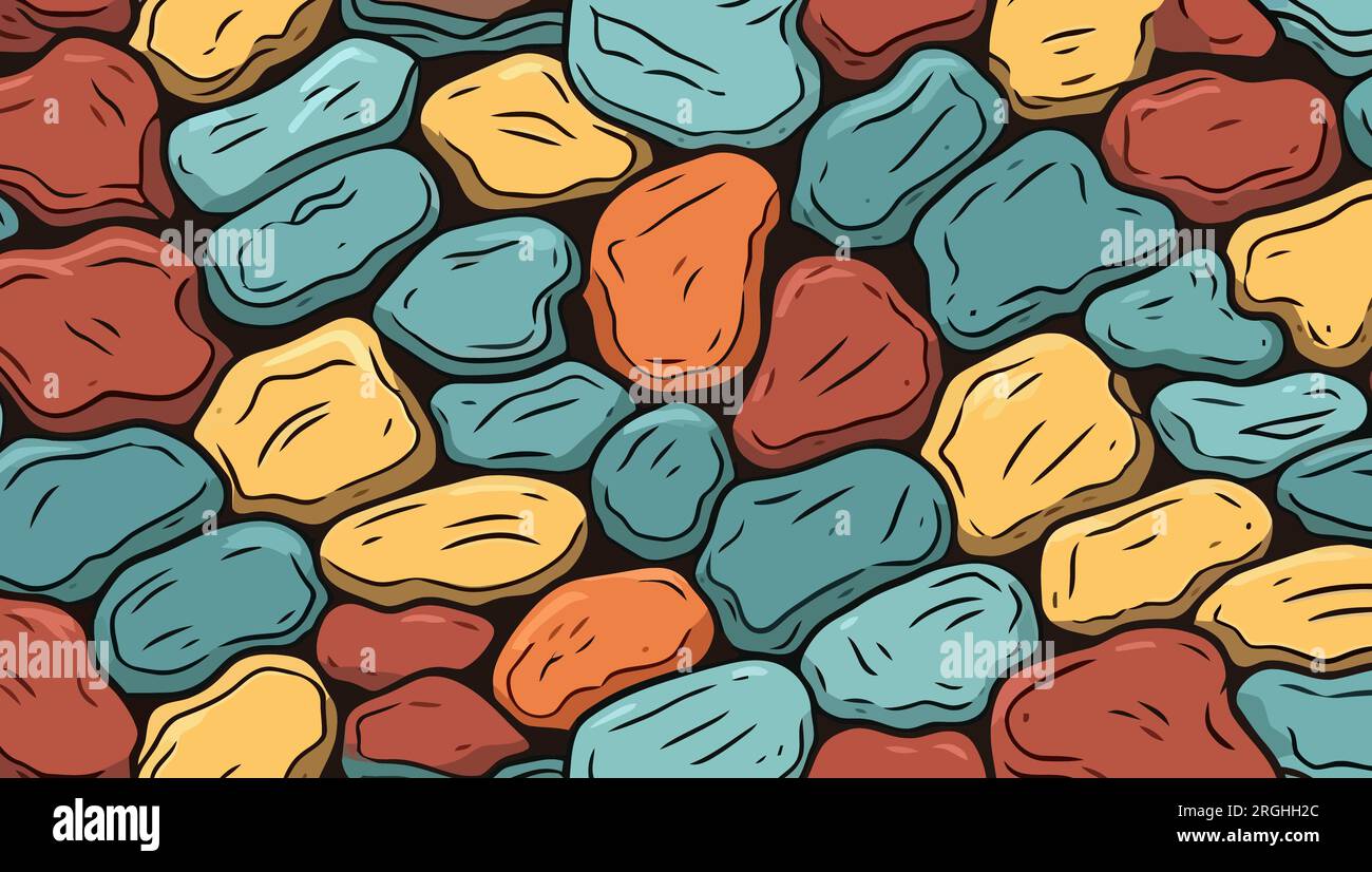 Stonework wall. Texture of old stonework wall. Vector illustration ...