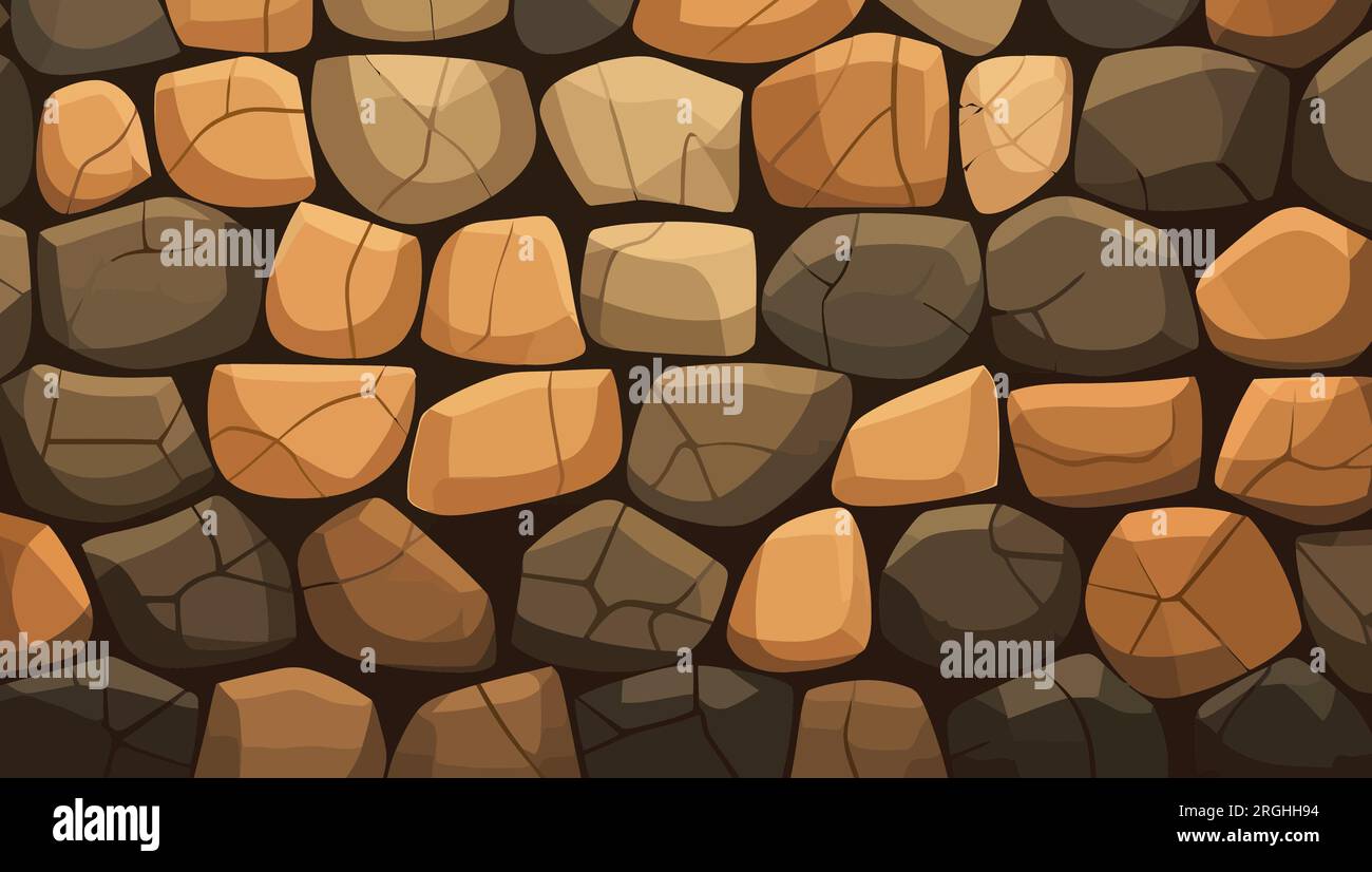 Stonework wall. Texture of old stonework wall. Vector illustration ...