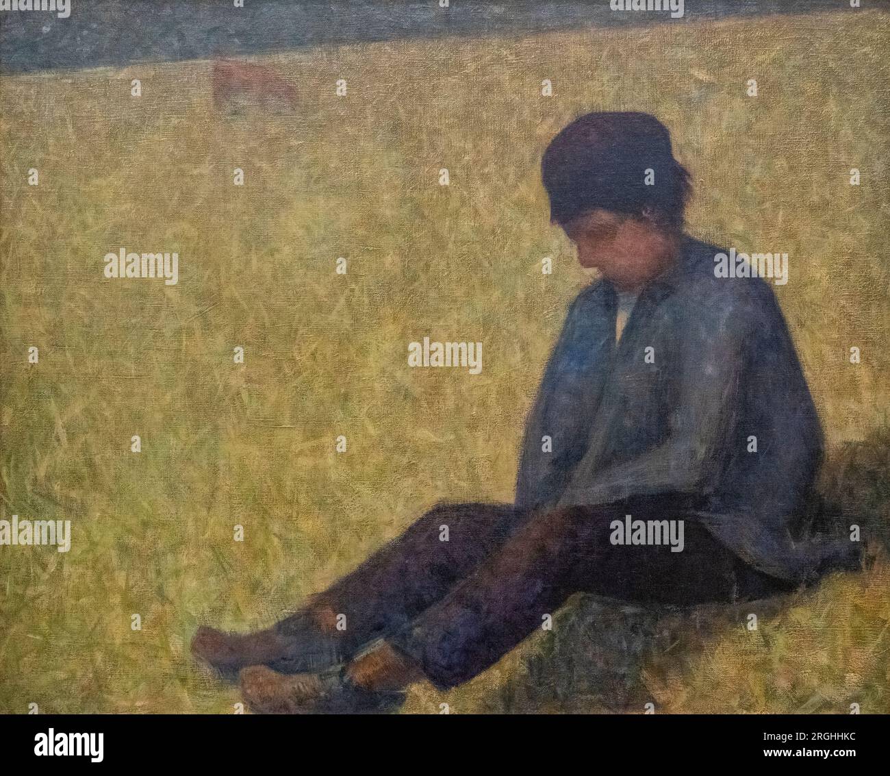 Museum art painting boy hi-res stock photography and images - Alamy