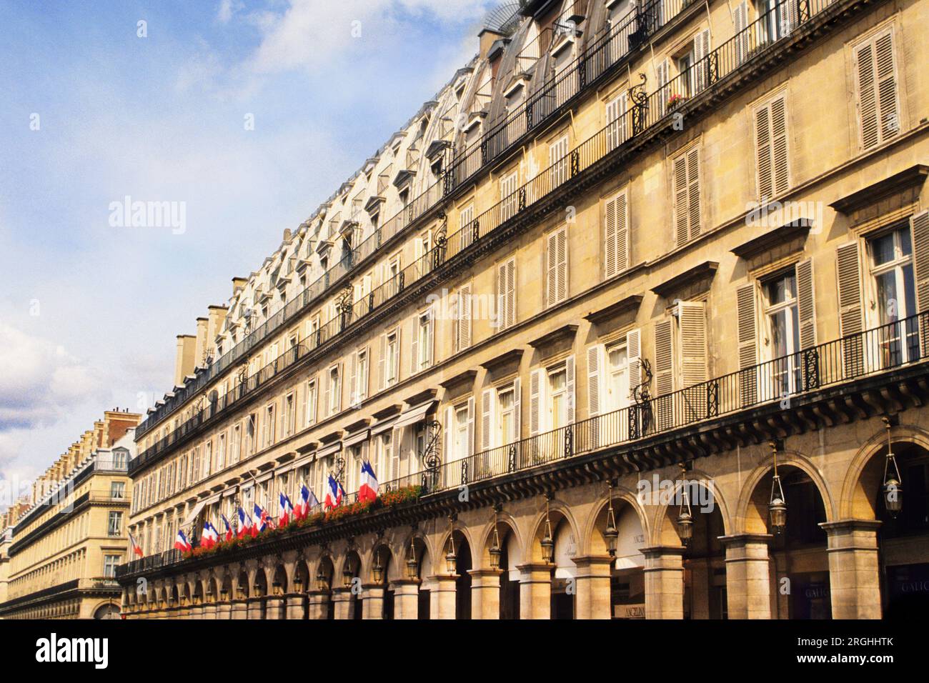 Paris Rue de Castiglione buildings France. Residential avenue and ...
