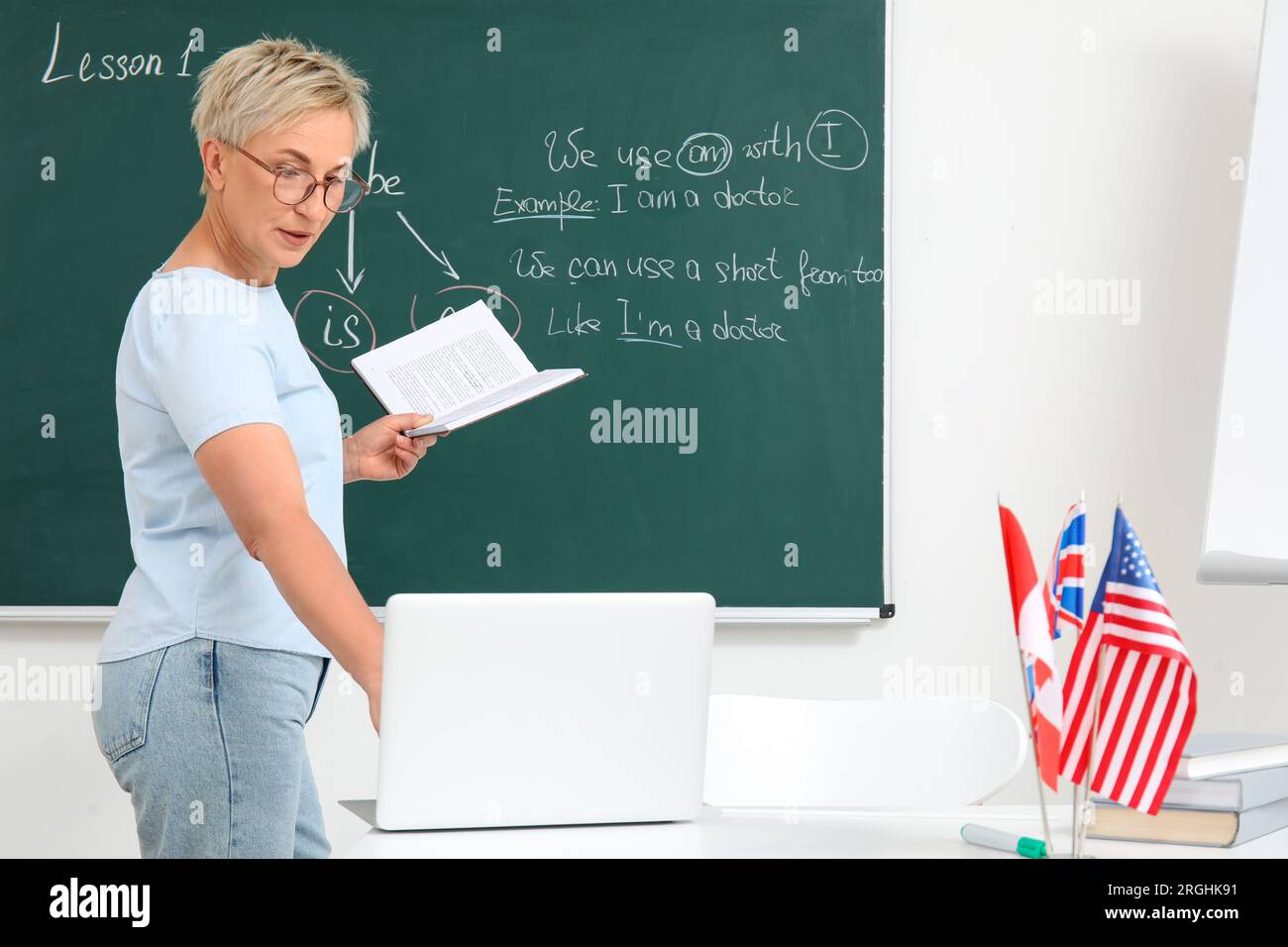English Teacher Teaching