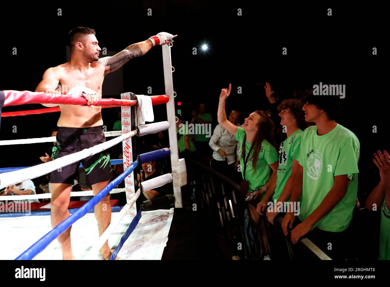 Lake Tahoe, Nevada, USA. 5th Aug, 2023. Nick Piliae (Red Gloves) beat ...