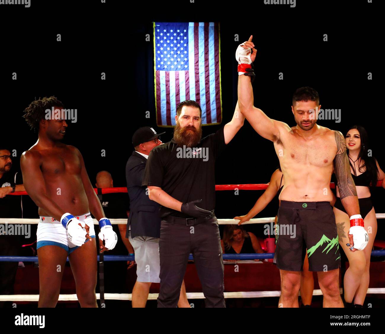 Lake Tahoe, Nevada, USA. 5th Aug, 2023. Nick Piliae (Red Gloves) beat ...