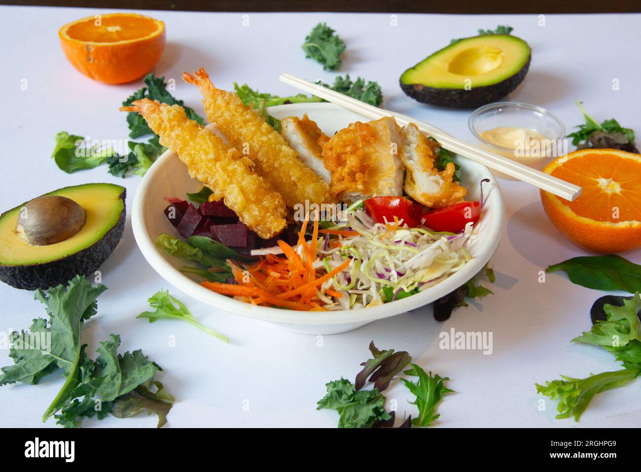 Asian Food in display for the photo shoot in Tokyo, Japan. Nowadays in ...
