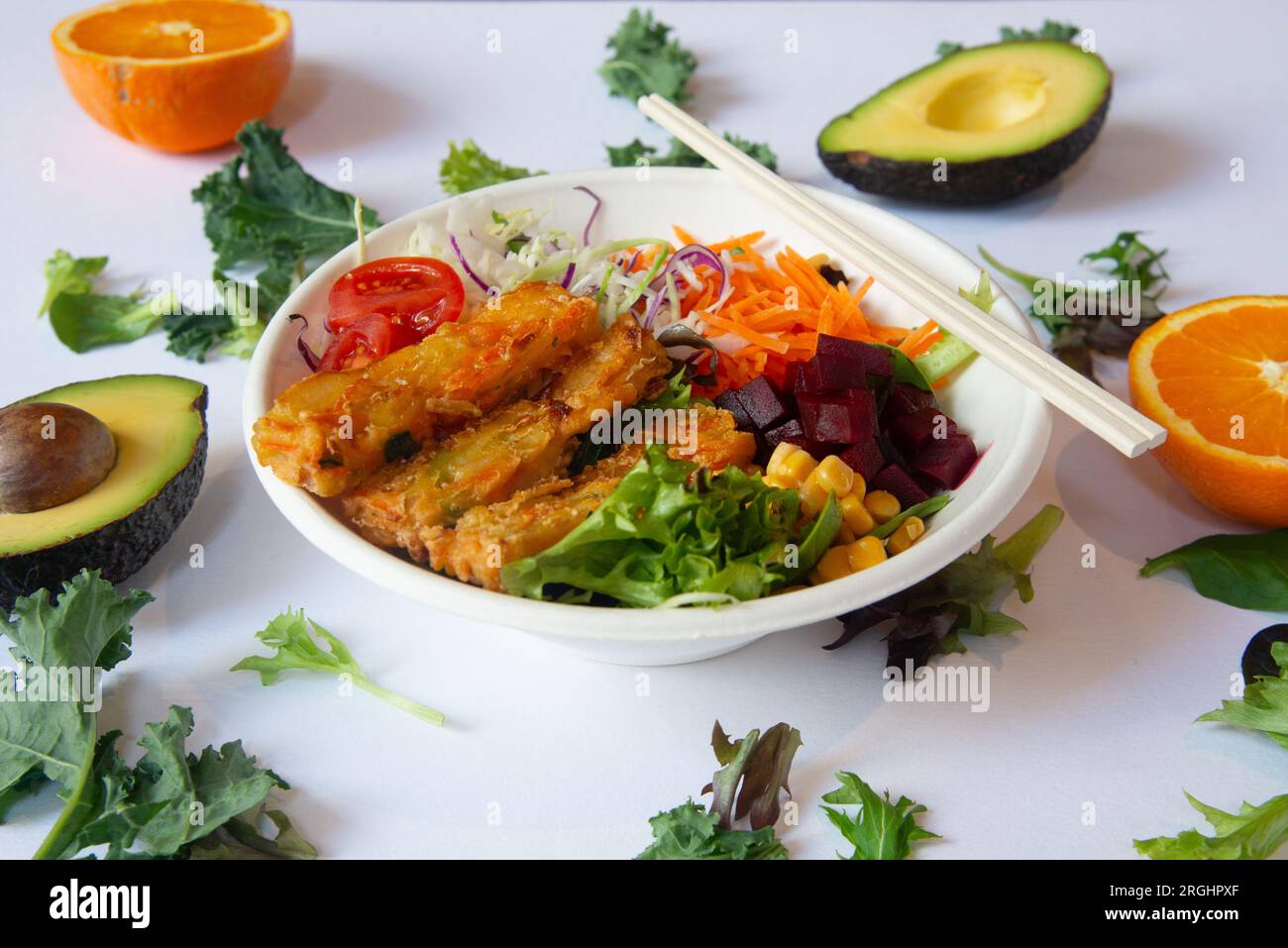 Asian Food in display for the photo shoot in Tokyo, Japan. Nowadays in ...
