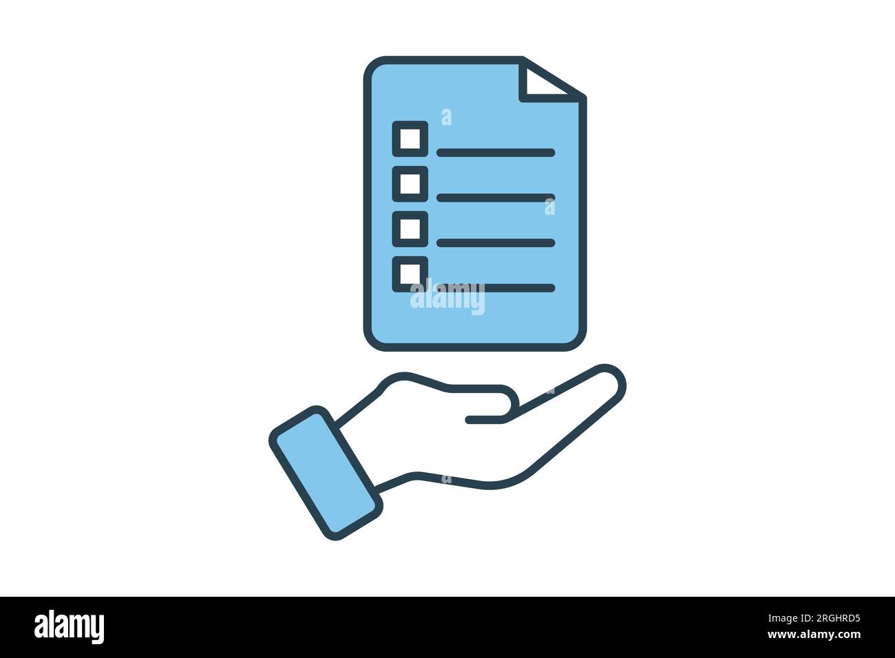 Survey Icon. Icon related to survey. flat line icon style. Simple vector design editable Stock ...