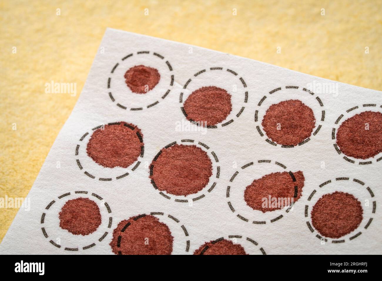 dry blood spots on a fiber filter for laboratory analysis, home health ...