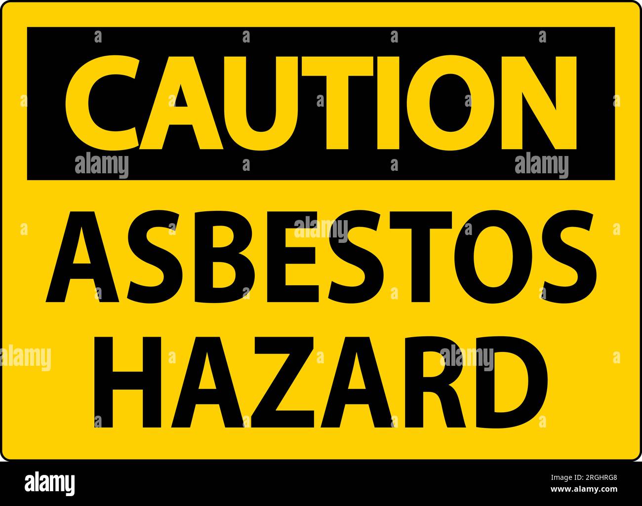Asbestos Caution Signs Asbestos Hazard Area Authorized Personnel Only ...