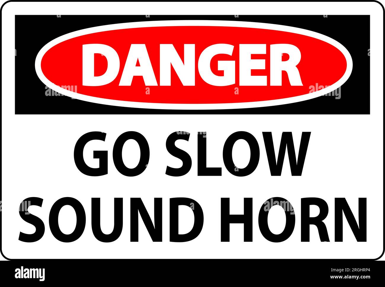 Go slow sound horn sign hi-res stock photography and images - Alamy