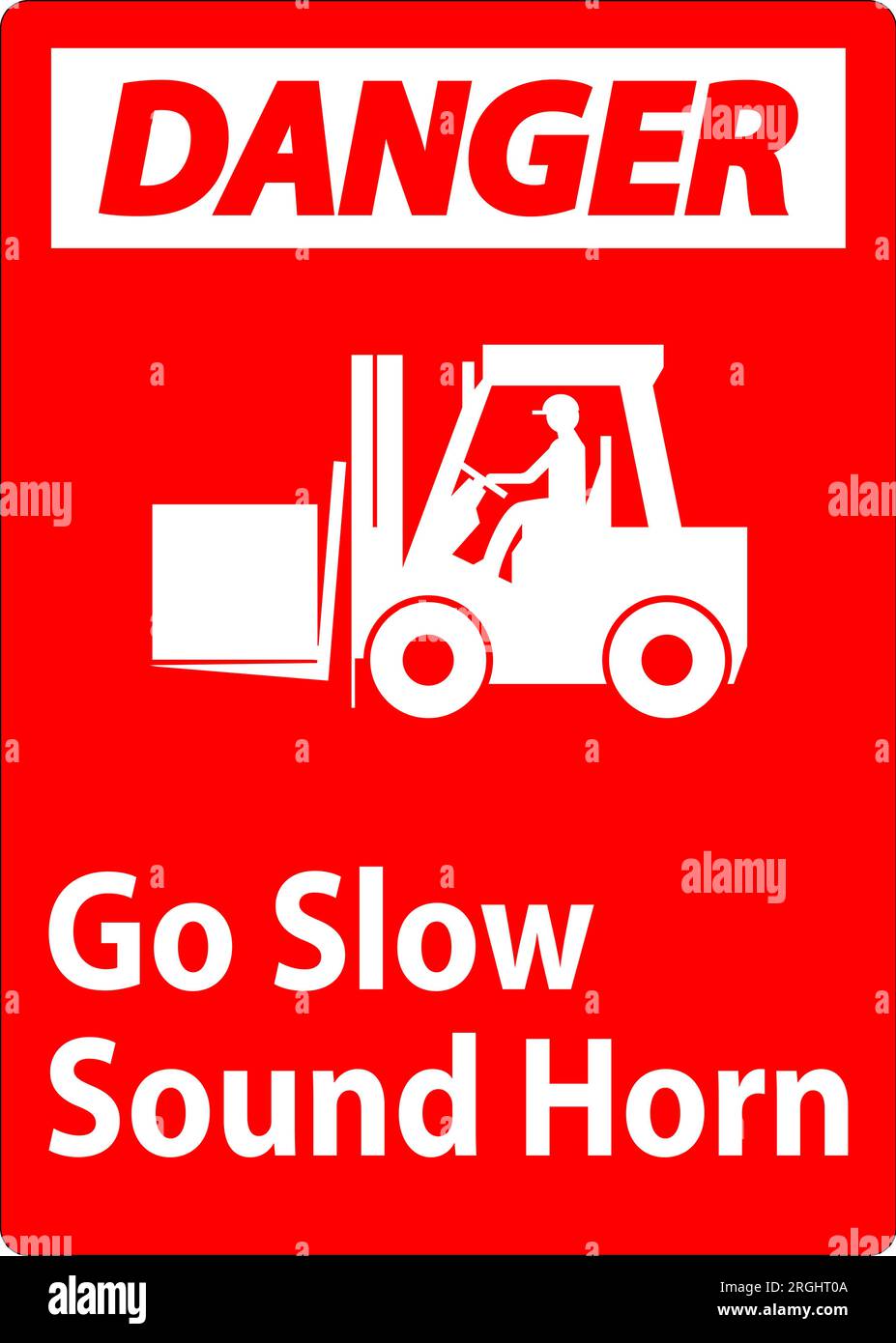 Go slow sound horn sign hi-res stock photography and images - Alamy