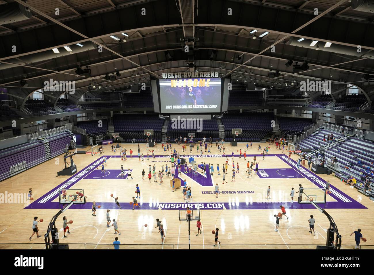 A general overall view of the Welsh-Ryan Arena on the Northwestern ...