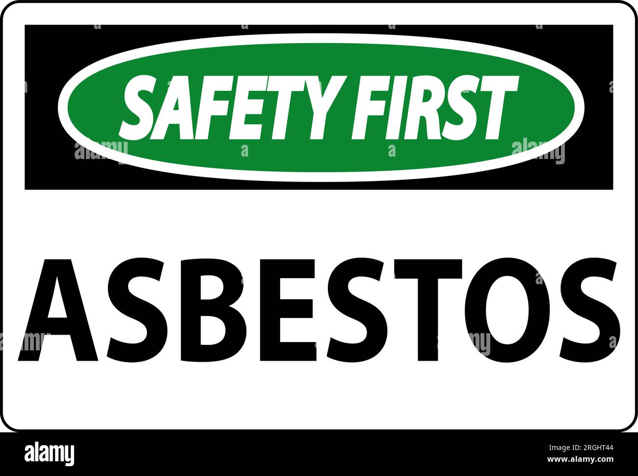 Asbestos Safety First Signs Asbestos Hazard Area Authorized Personnel ...