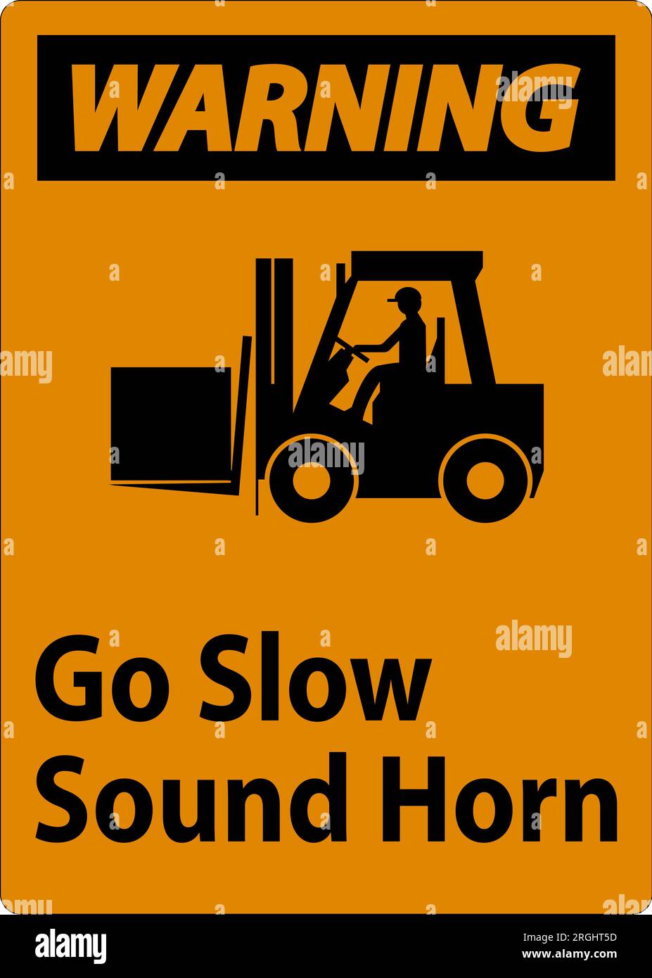 Go slow sound horn sign hi-res stock photography and images - Alamy