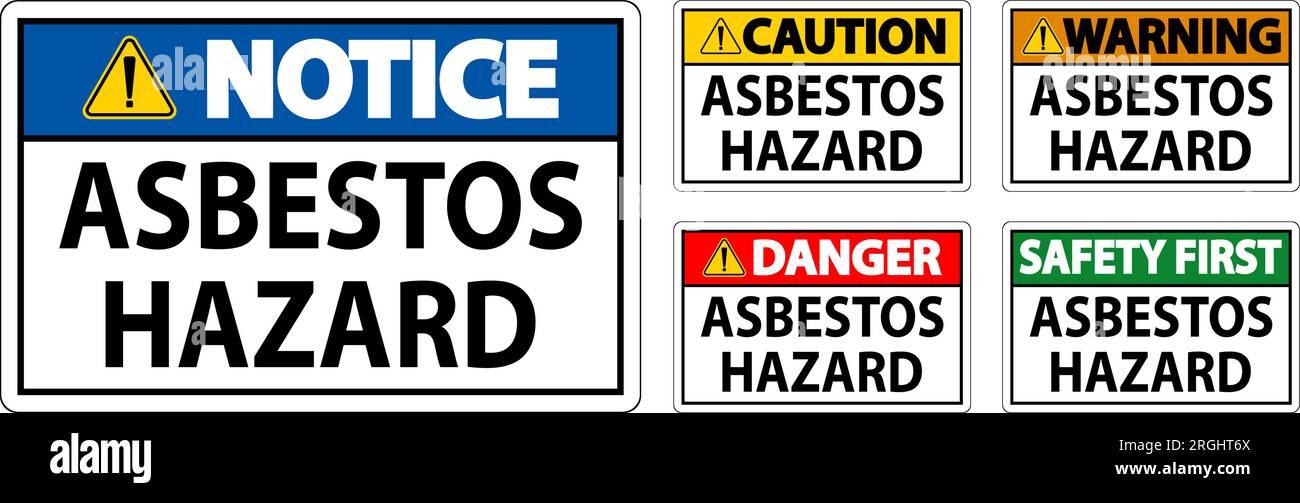 Asbestos Warning Signs Asbestos Hazard Area Authorized Personnel Only ...