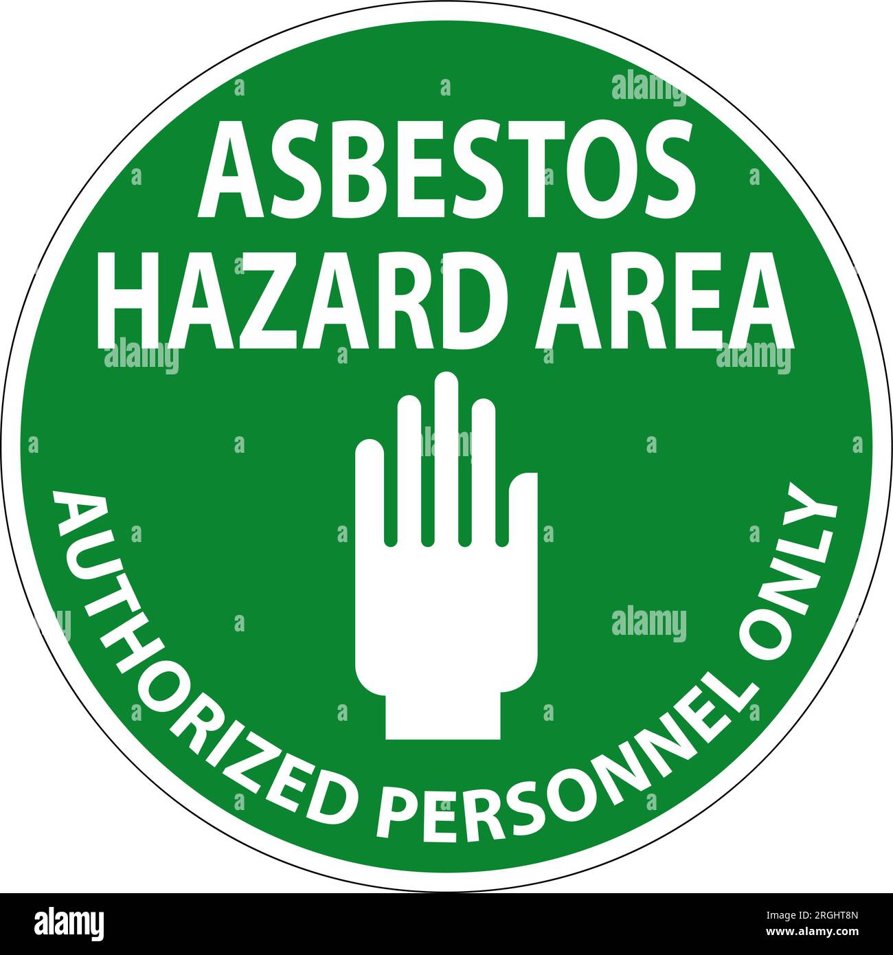 Asbestos Warning Signs Asbestos Hazard Area Authorized Personnel Only ...