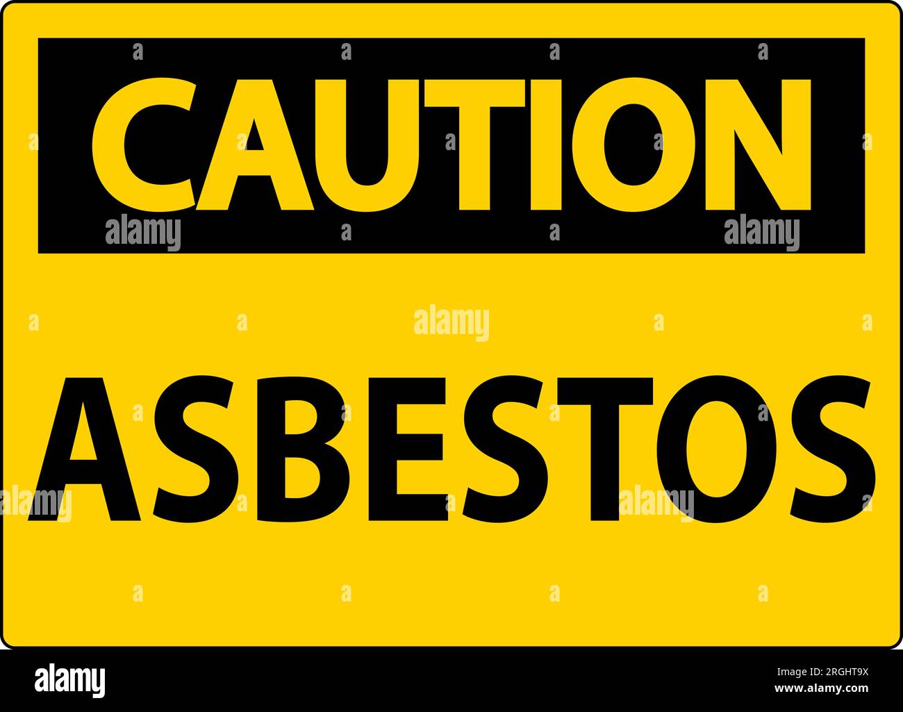 Asbestos Caution Signs Asbestos Hazard Area Authorized Personnel Only ...