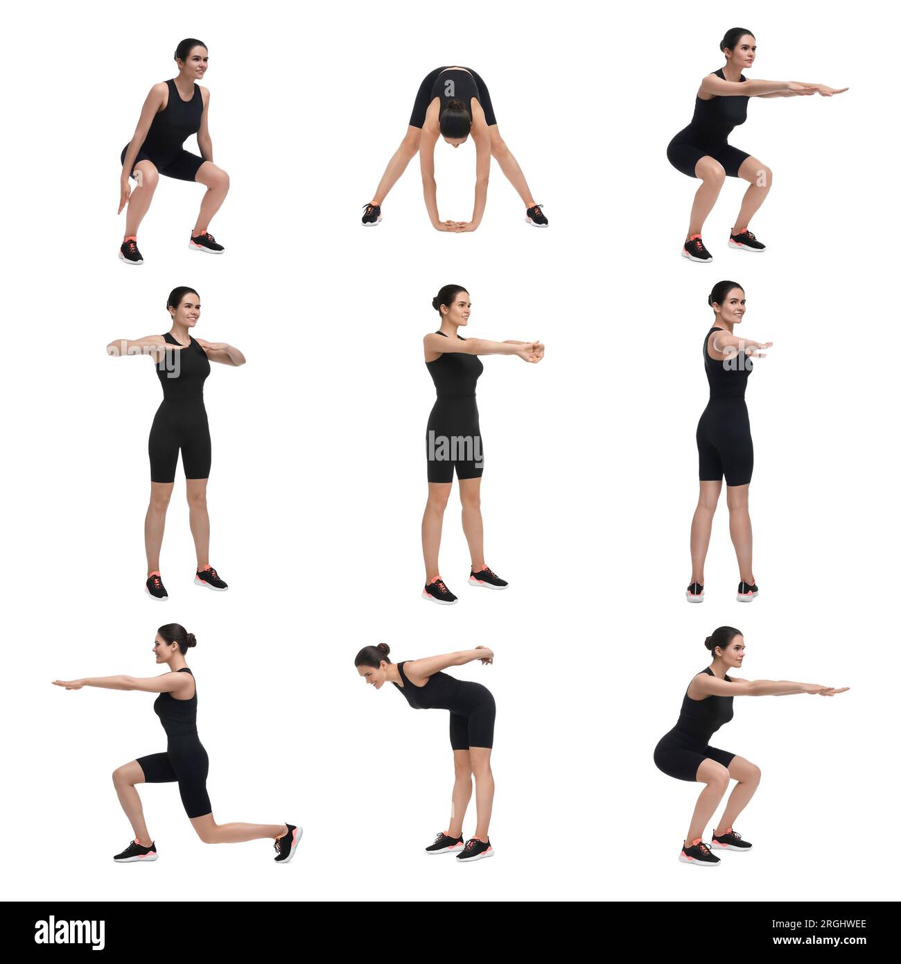 Morning exercises Cut Out Stock Images & Pictures - Alamy