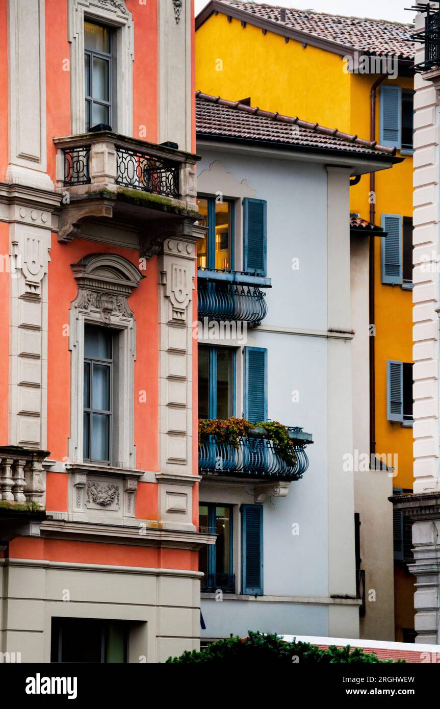 Neo-Classical architecture in Italian speaking Lugano, Switzerland ...