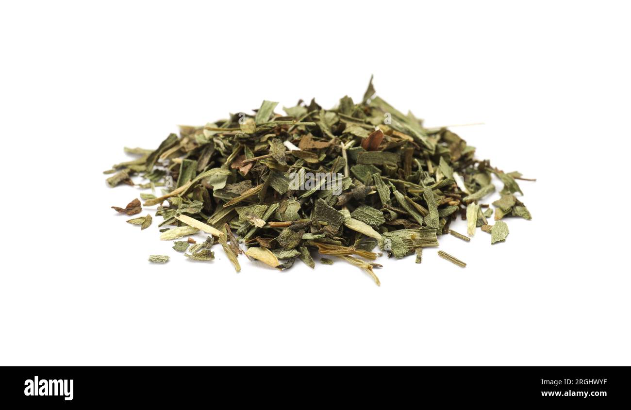 Pile of dry tarragon isolated on white Stock Photo - Alamy