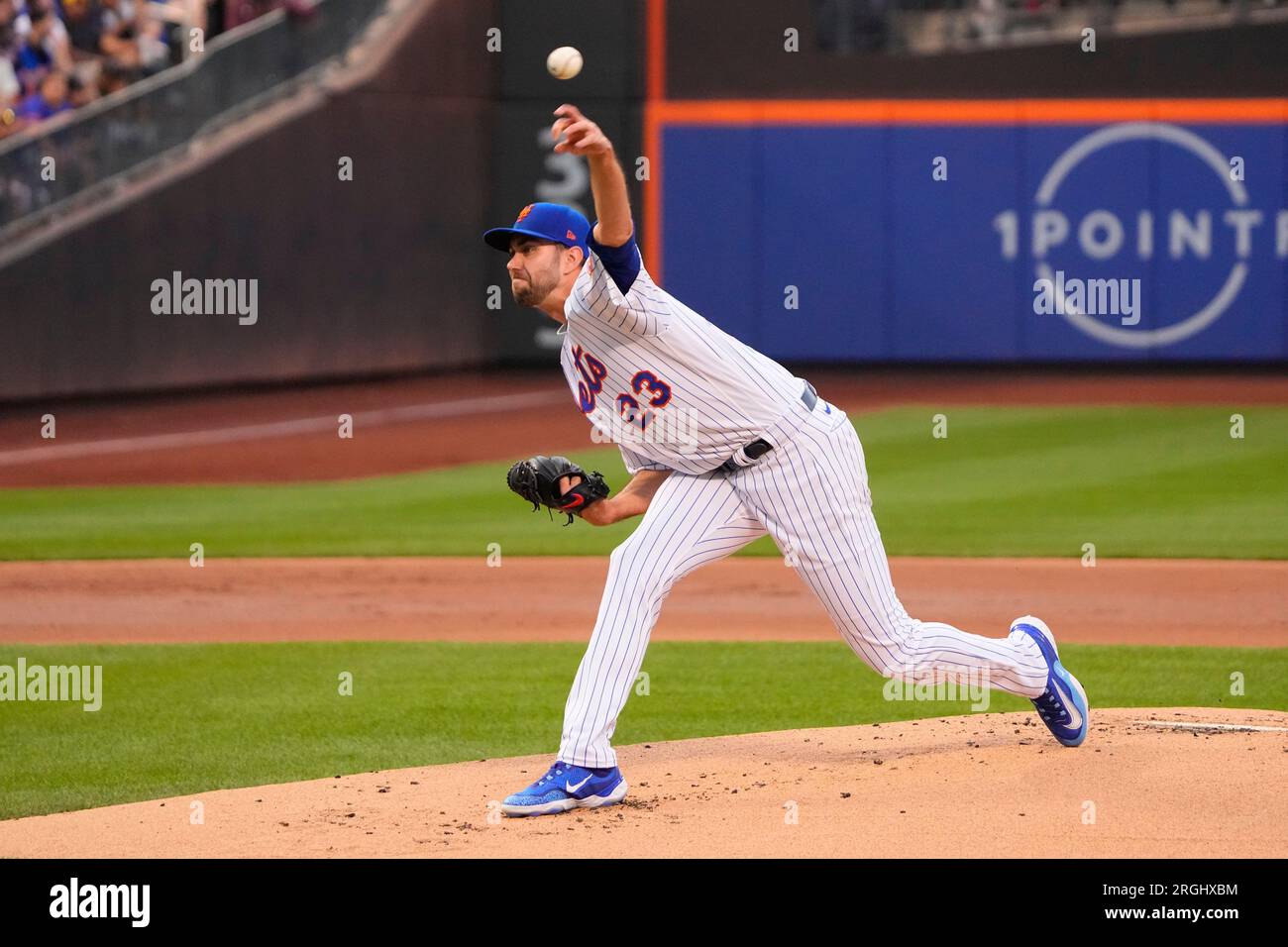 FLUSHING, NY - AUGUST 09: New York Mets Pitcher David Peterson (23 ...