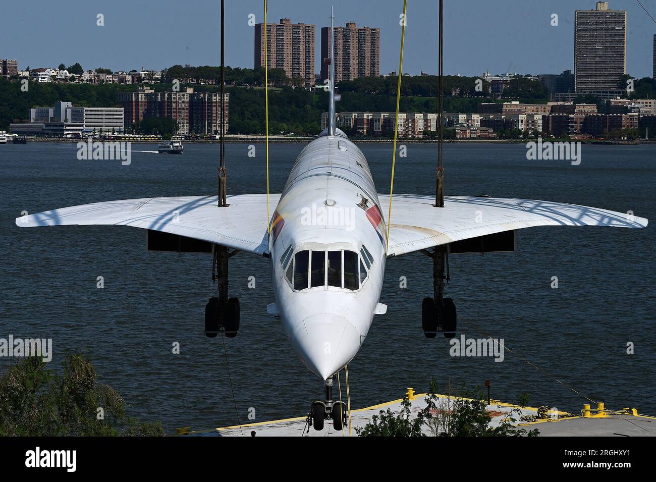 New York, USA. 09th Aug, 2023. View of the British Airways Concorde as ...