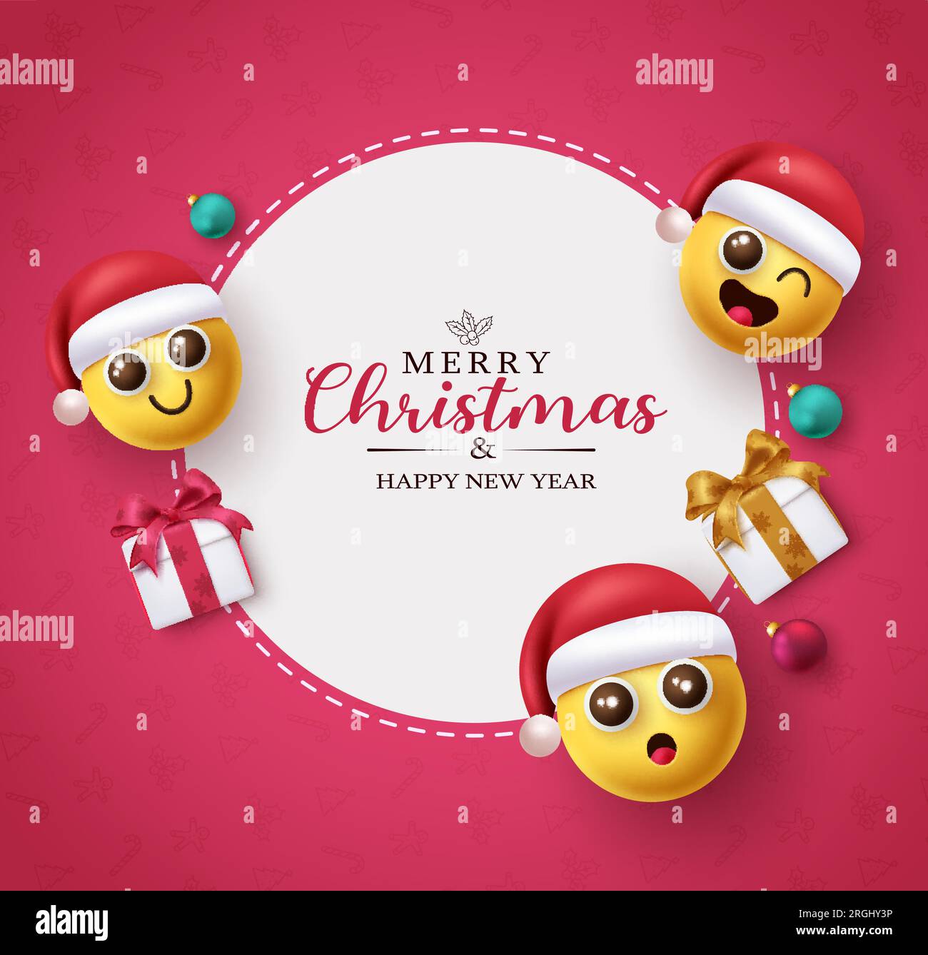Santa emoji hi-res stock photography and images - Alamy