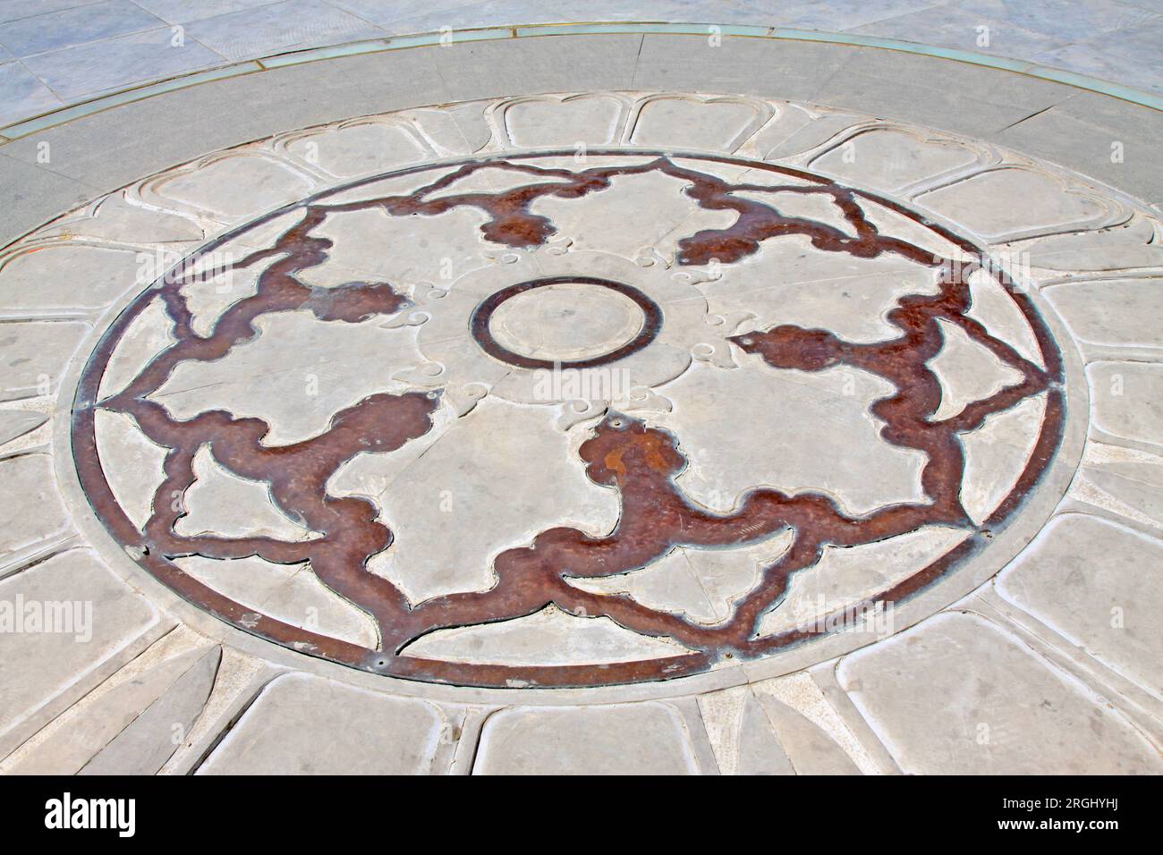 annular decorations on the ground in china Stock Photo - Alamy
