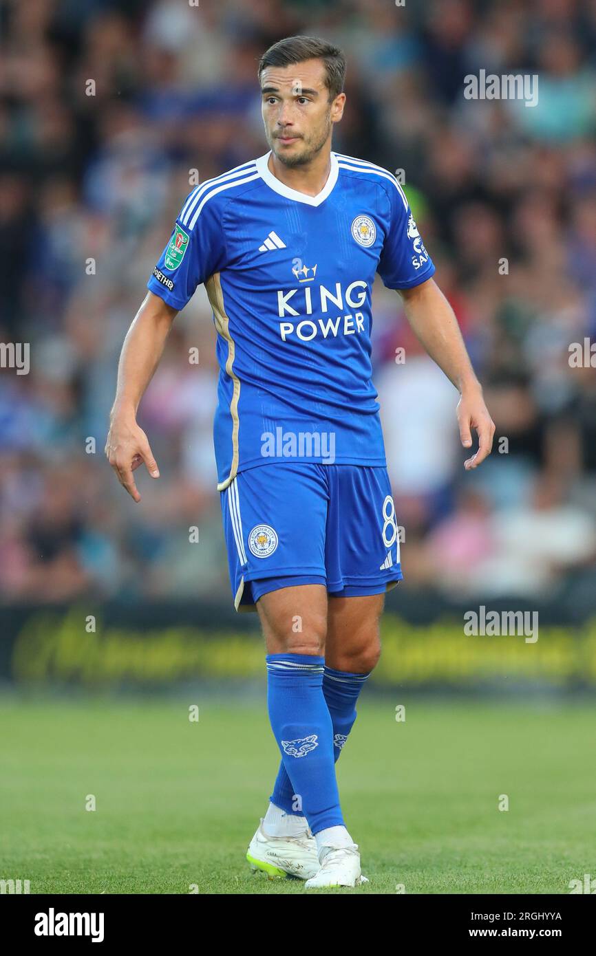 Harry Winks #8 of Leicester City during the Carabao Cup match Burton ...