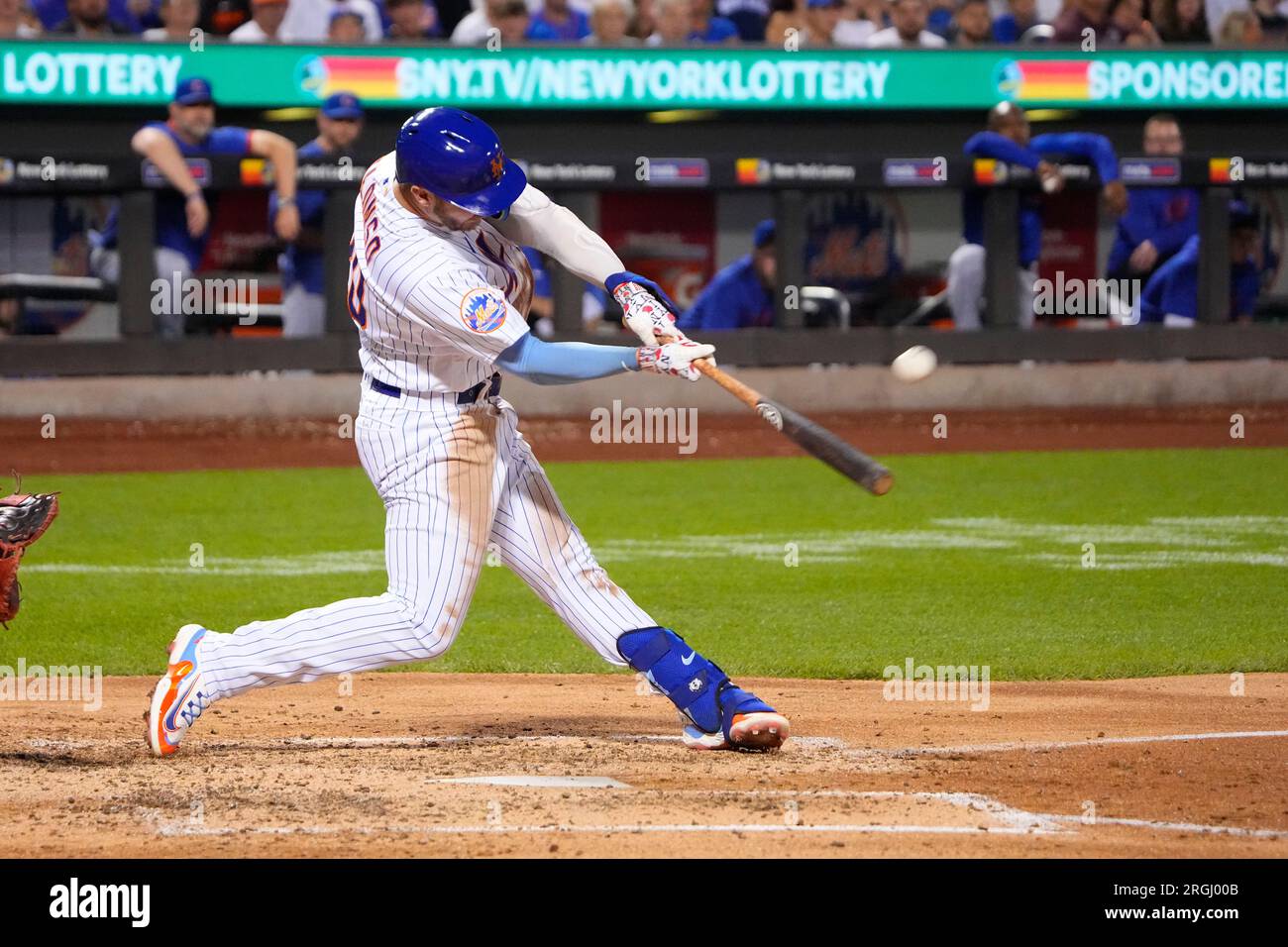 FLUSHING, NY - AUGUST 09: New York Mets First Baseman Pete Alonso (20 ...