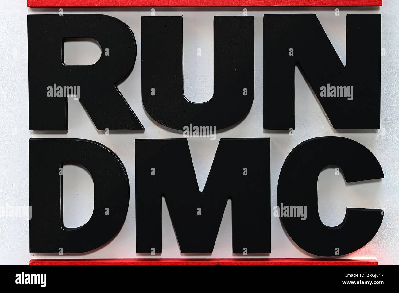 New York, USA. 09th Aug, 2023. View of the RUN DMC pop-up and art ...