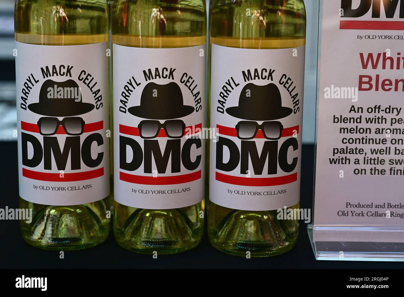 New York, USA. 09th Aug, 2023. View of the RUN DMC pop-up and art ...