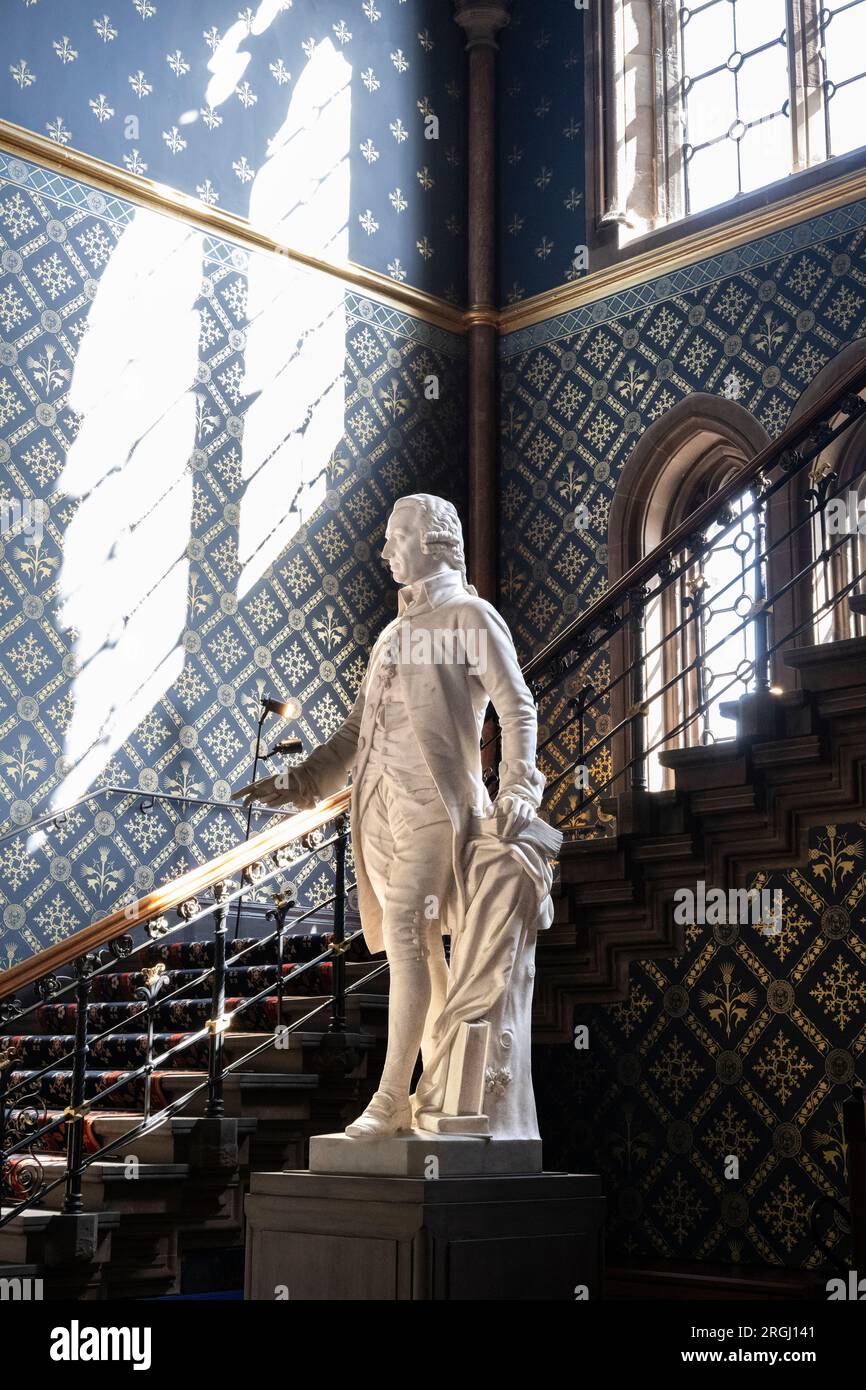 statue of Adam Smith at the University of Glasgow Stock Photo - Alamy
