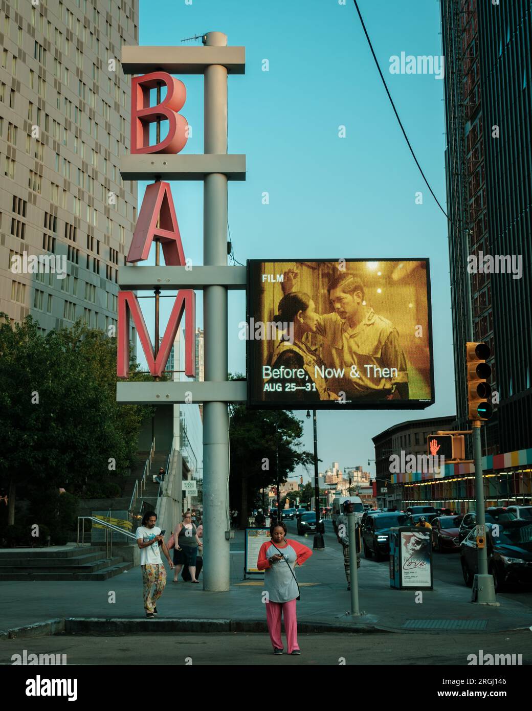 BAM sign, Brooklyn, New York Stock Photo - Alamy