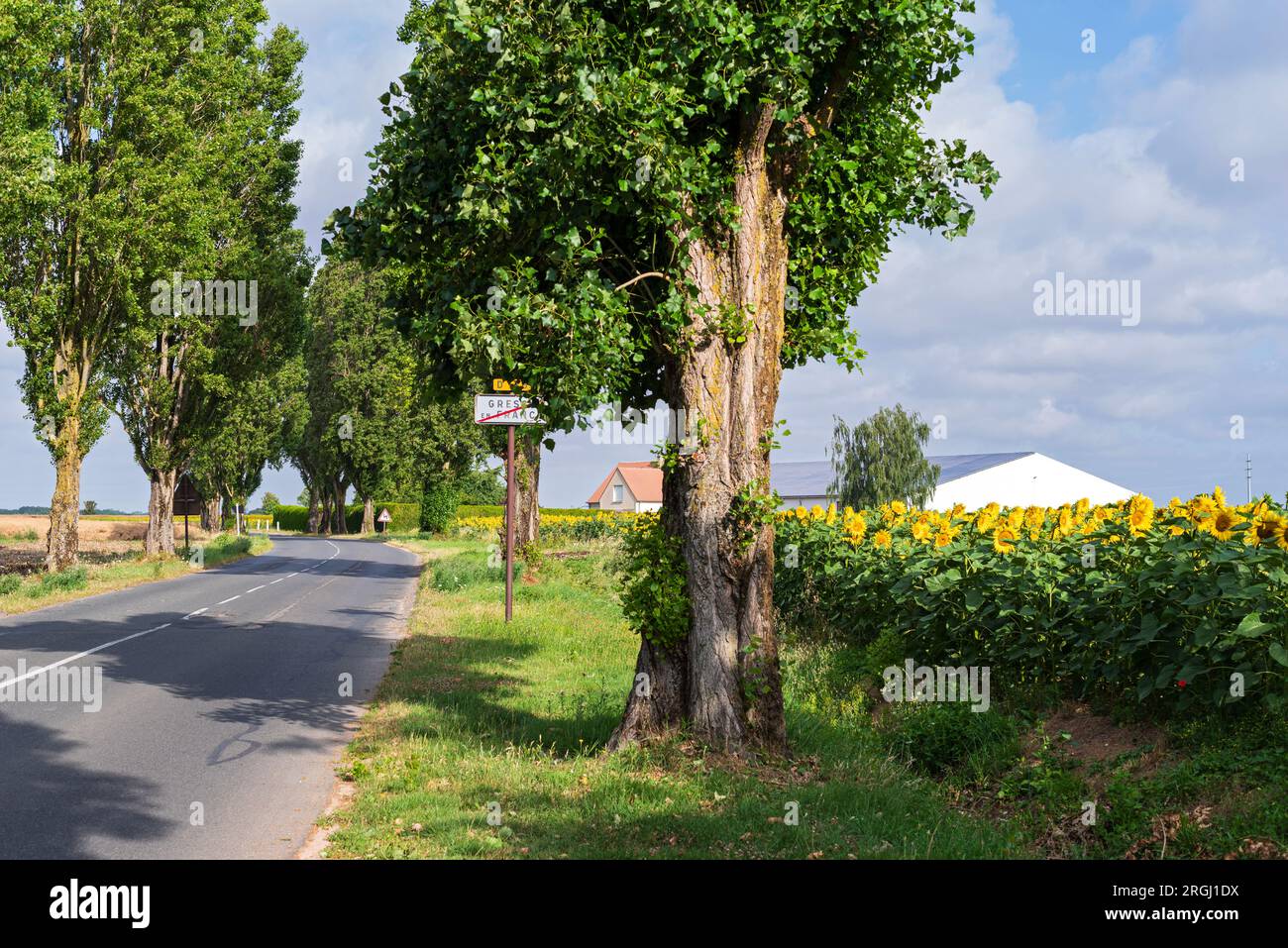 on the road from gressy france along rue saint denis on the outskirts ...