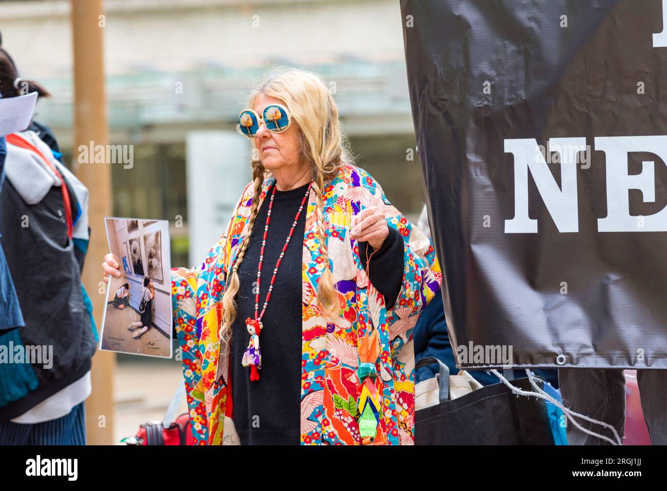 Sydney Aust 06 Aug, 2023: A small crowd gathered at the Sydney Town ...
