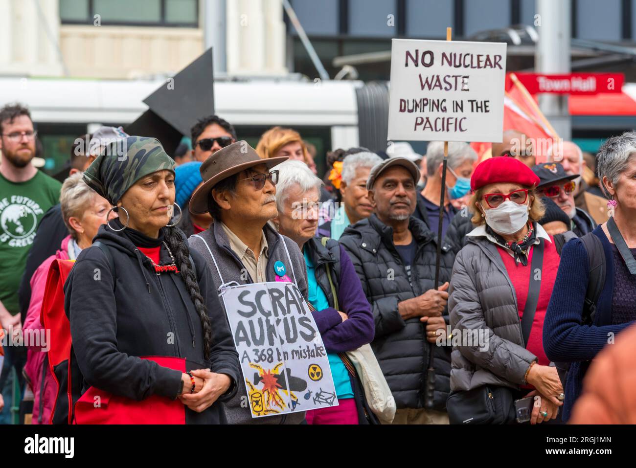 Sydney Aust 06 Aug, 2023: A small crowd gathered at the Sydney Town ...