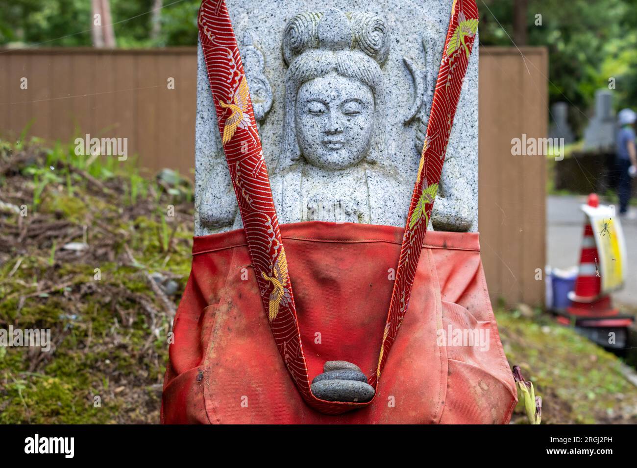 Stone statue (public art) of Ojizou san, protector of children and ...