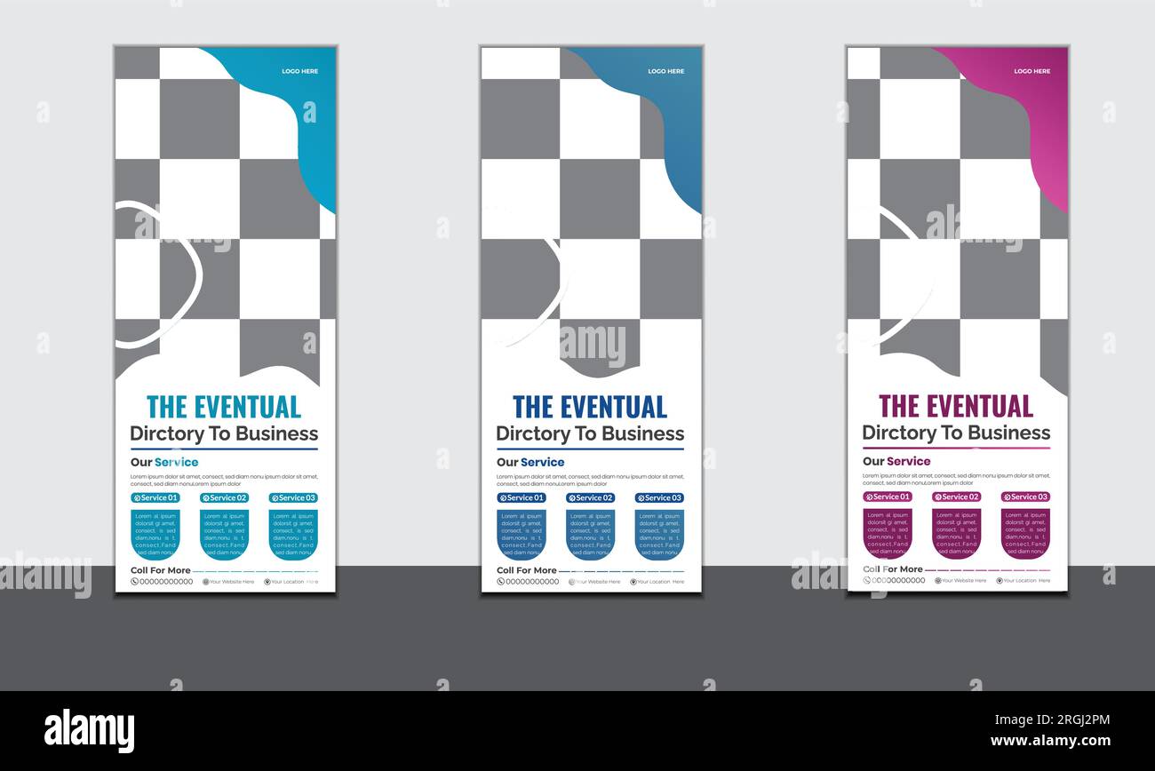 Minimal roll up banner hi-res stock photography and images - Alamy